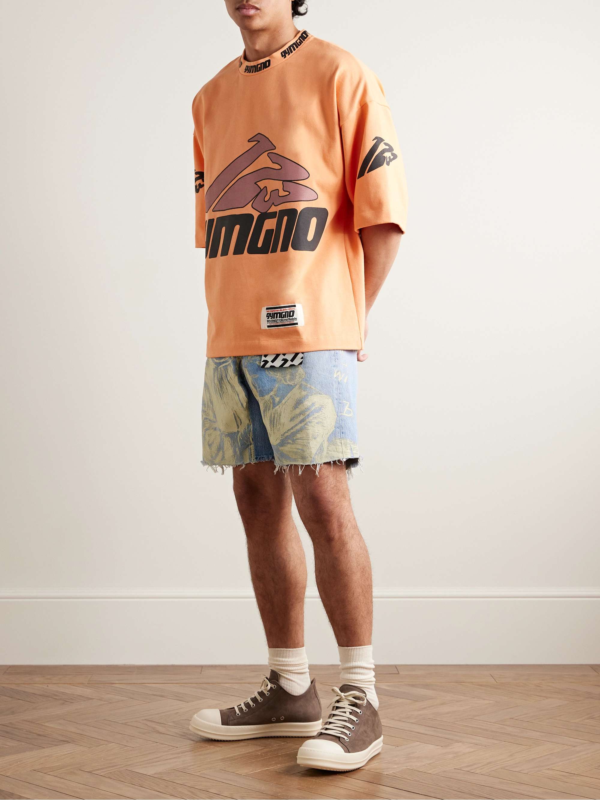 RRR123 Baptism Straight-Leg Printed Denim Shorts for Men | MR PORTER