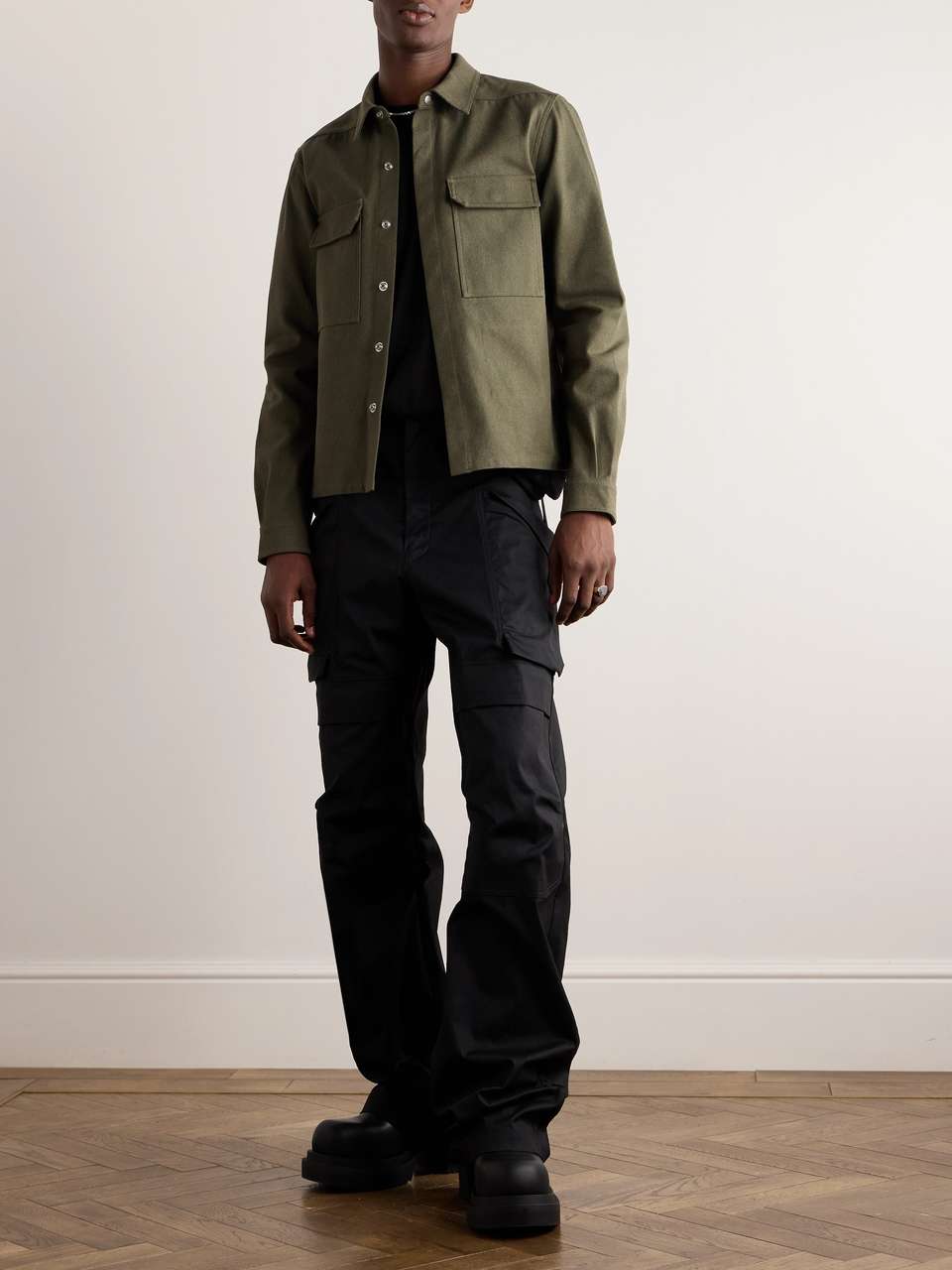 RICK OWENS Cotton-Twill Overshirt for Men | MR PORTER