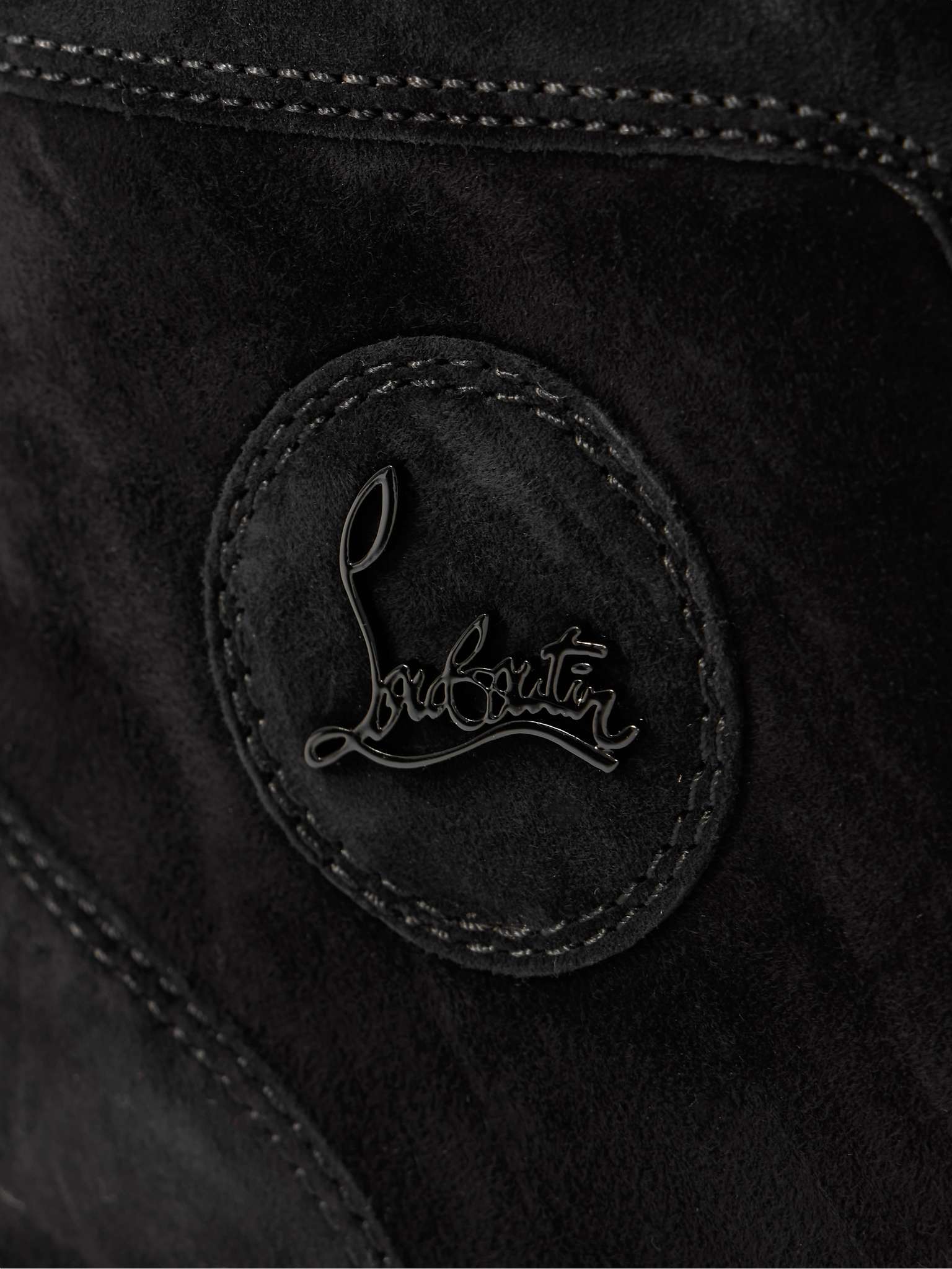 CHRISTIAN LOUBOUTIN Louis Logo-Embellished Suede High-Top Sneakers for ...