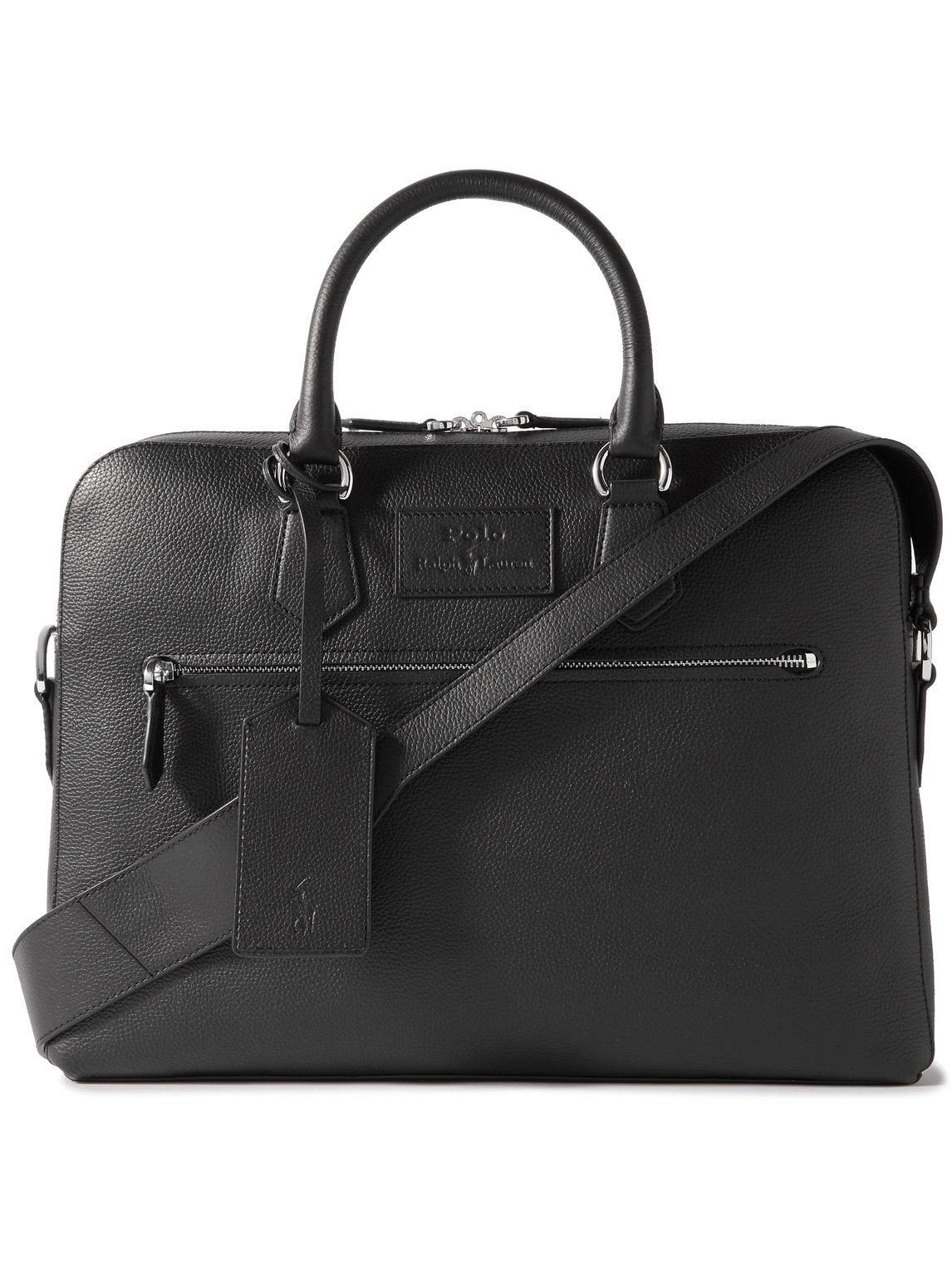 Polo Ralph Lauren - Medium Full-Grain Leather Briefcase - Men - Black ...