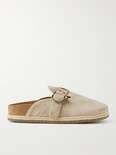 POLO RALPH LAUREN Turbach Jute-Trimmed Suede Clogs for Men | MR PORTER