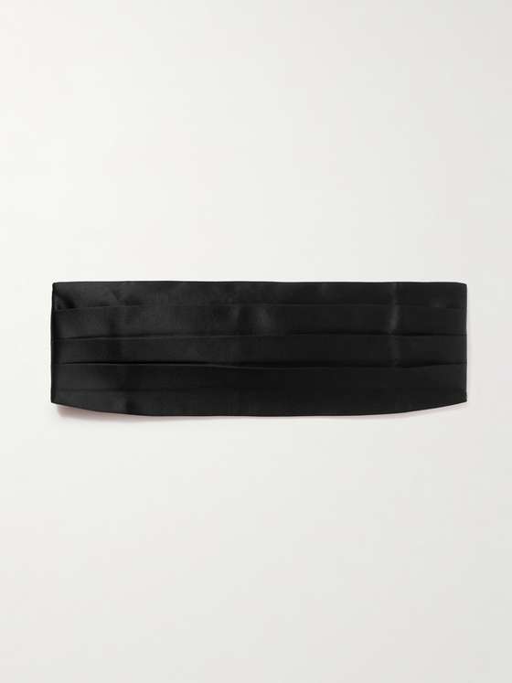BRUNELLO CUCINELLI Cotton and Silk-Blend Satin Cummerbund for Men | MR ...