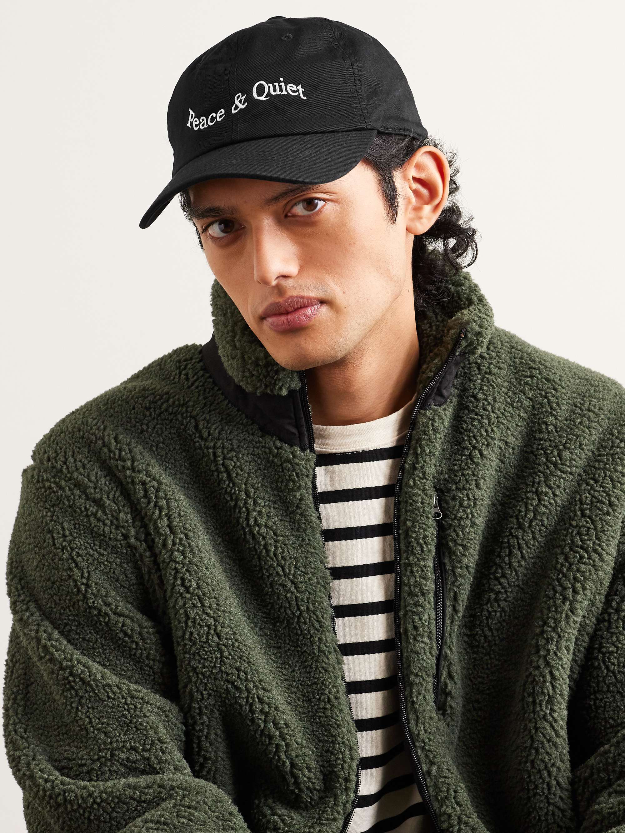 MUSEUM OF PEACE & QUIET Wordmark Logo-Embroidered Cotton-Twill Baseball ...