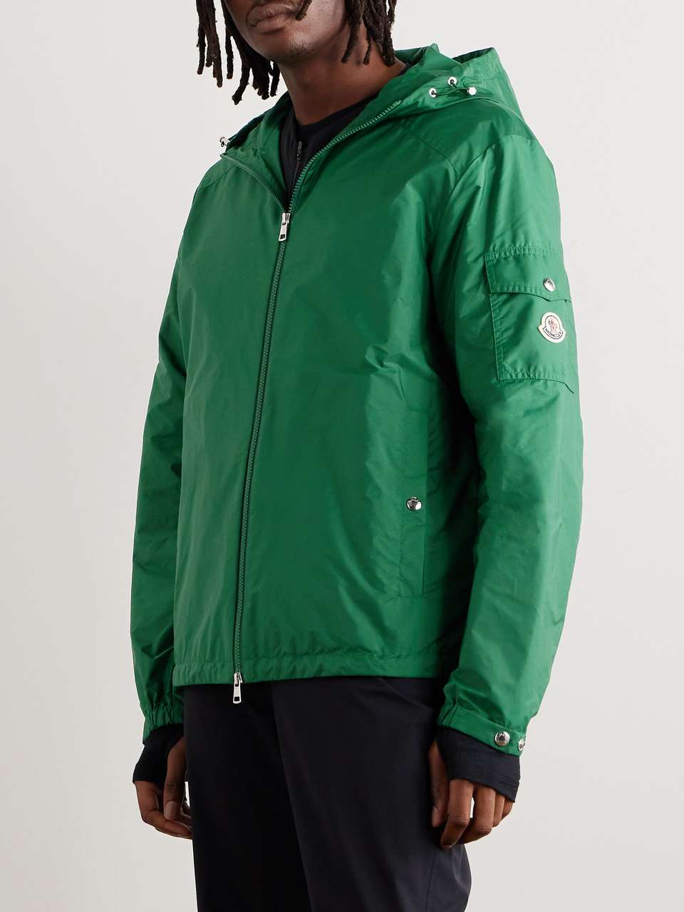 MONCLER Etiache Logo-Appliqued Shell Hooded Jacket for Men | MR PORTER