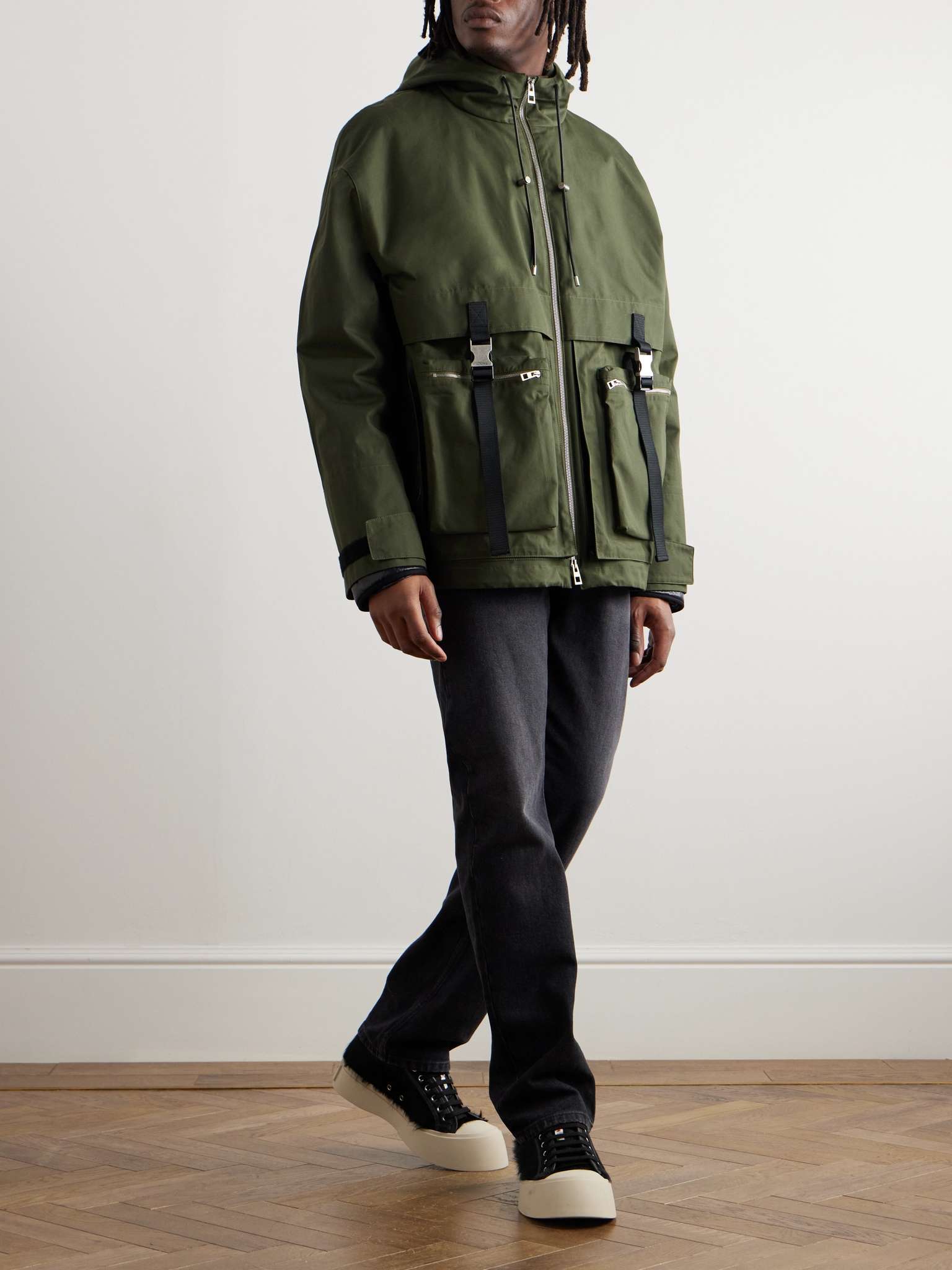 LOEWE Cotton Hooded Parka for Men | MR PORTER