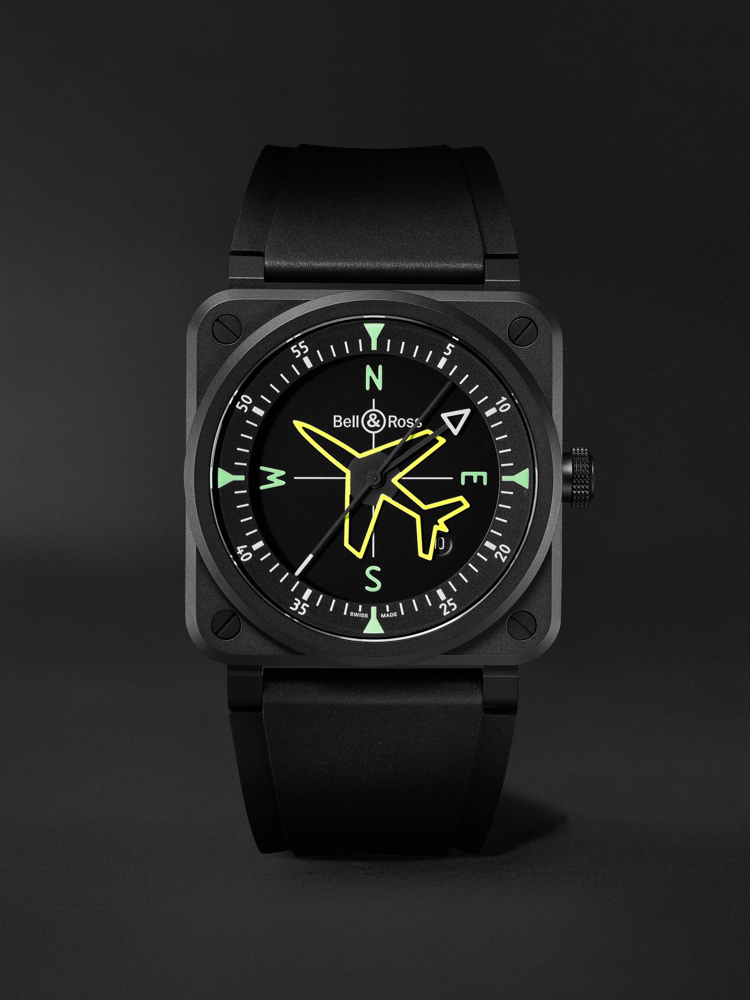 BELL & ROSS BR 03 Gyrocompass Limited Edition Automatic 41mm Ceramic ...