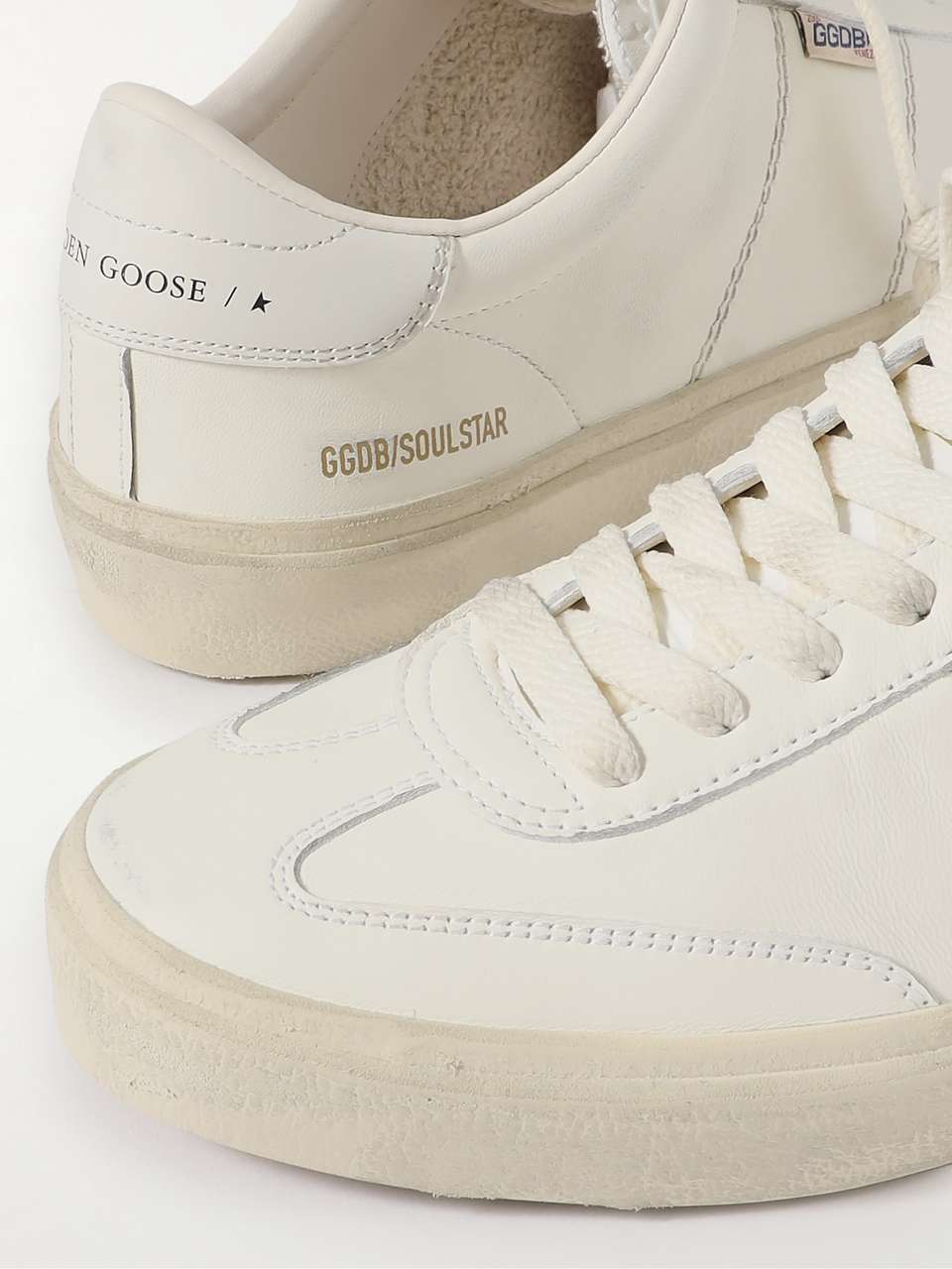 GOLDEN GOOSE Soul-Star Distressed Leather Sneakers for Men | MR PORTER
