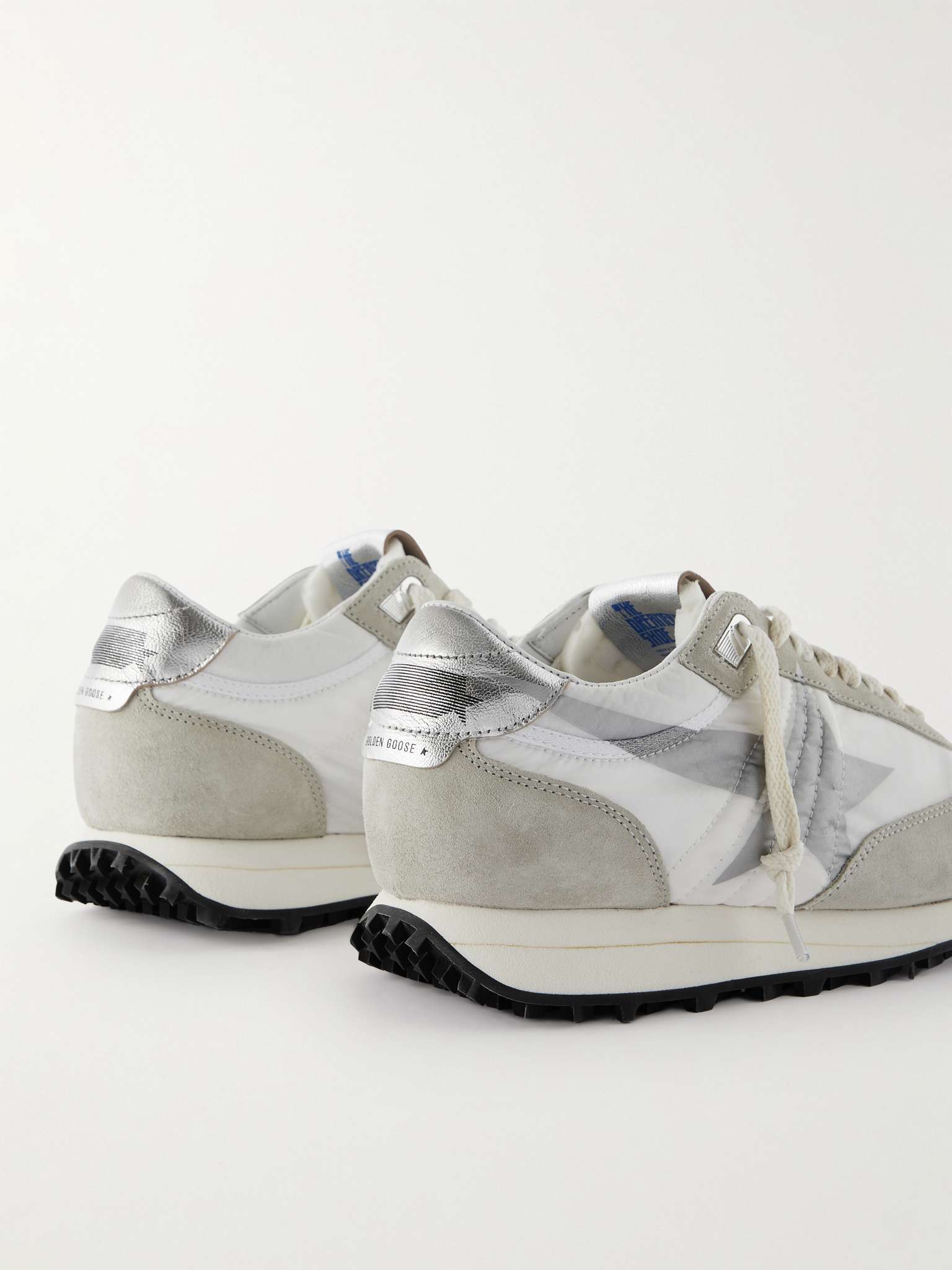 GOLDEN GOOSE Marathon Leather and Suede-Trimmed Nylon Sneakers for Men ...