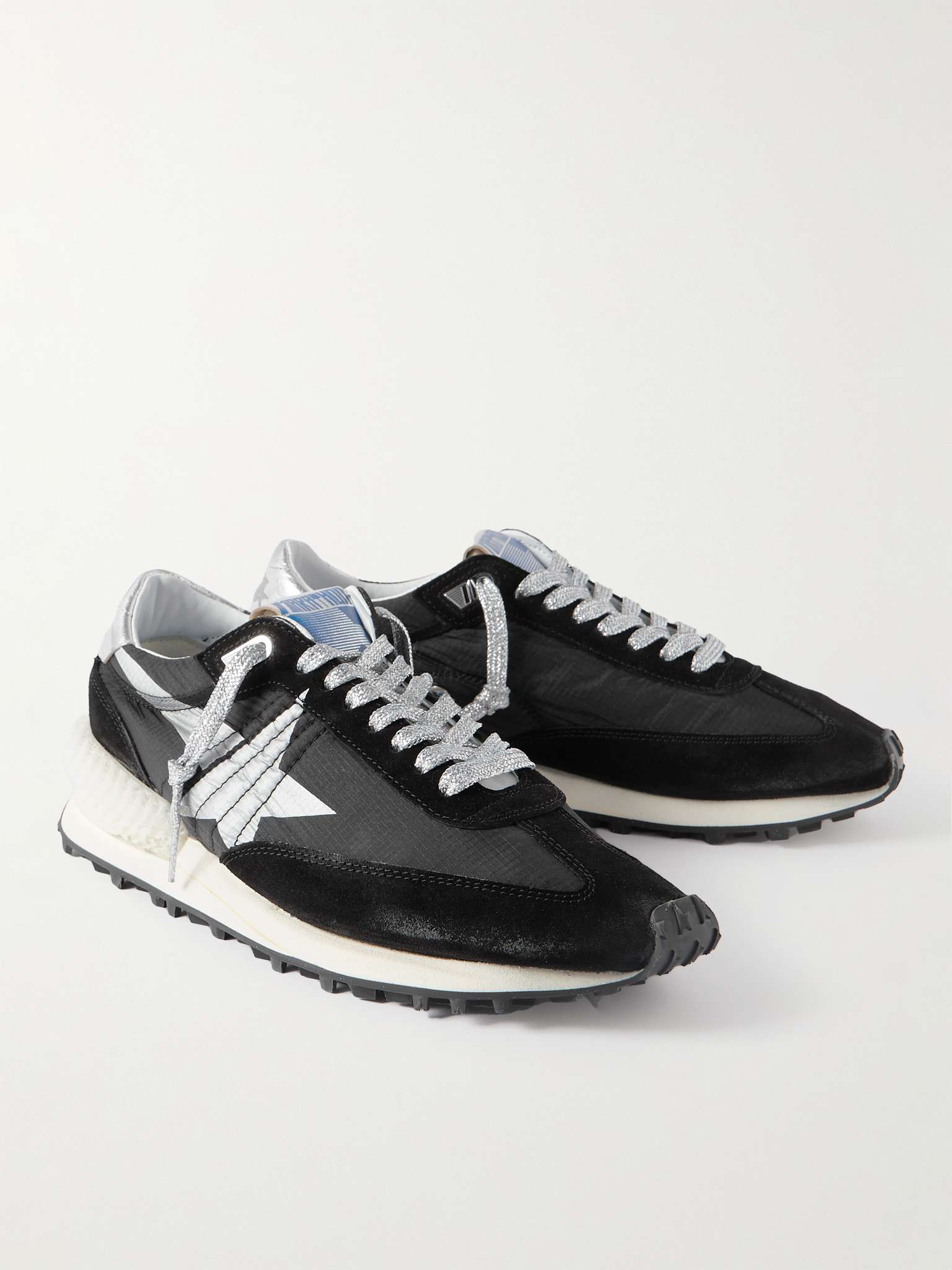 GOLDEN GOOSE Marathon Leather and Suede-Trimmed Nylon Sneakers for Men ...