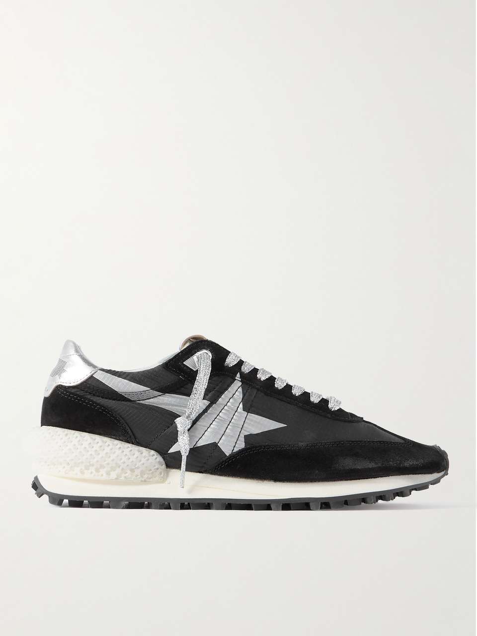 GOLDEN GOOSE Marathon Leather and Suede-Trimmed Nylon Sneakers for Men ...