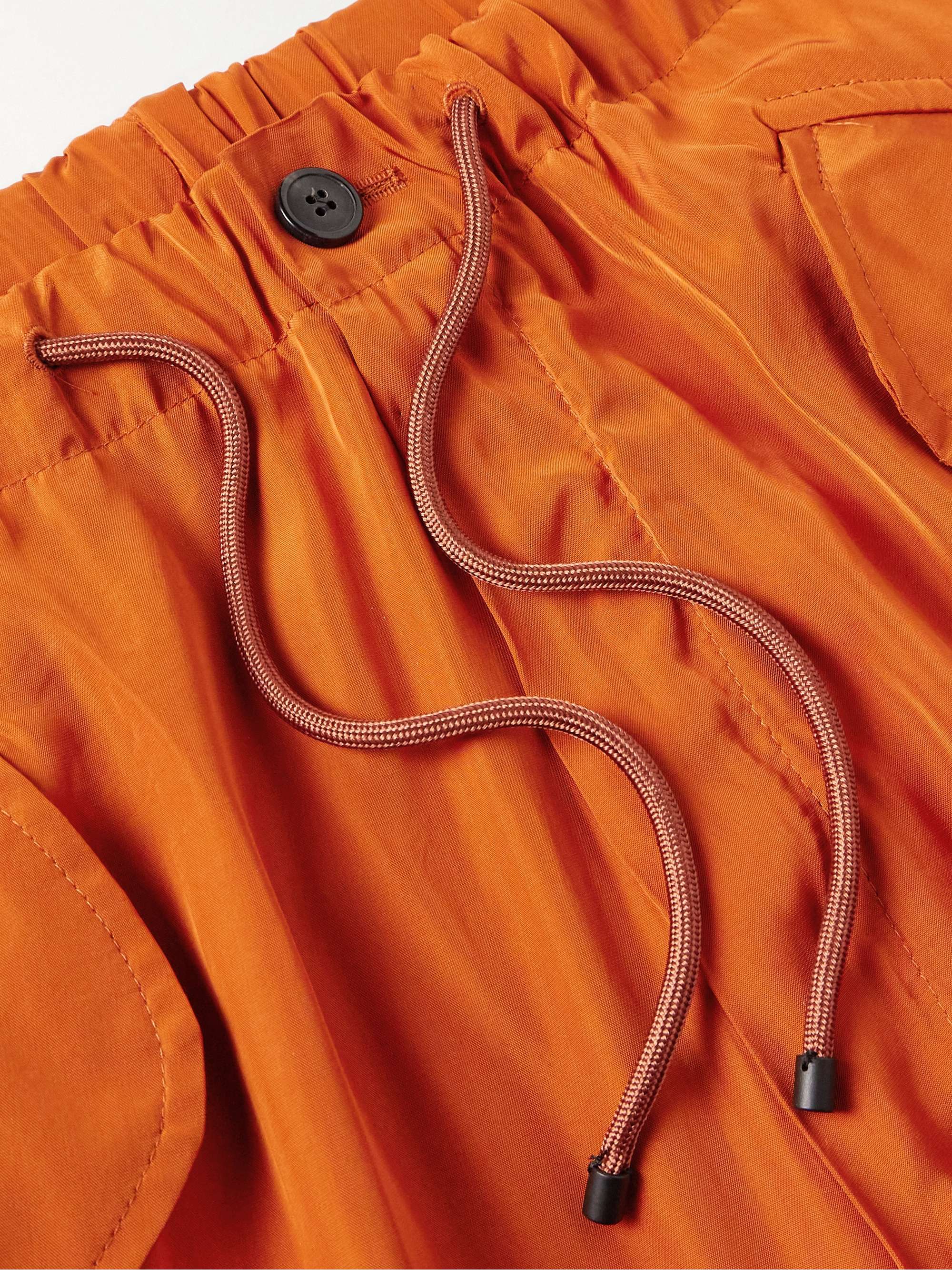 DRIES VAN NOTEN Straight-Leg Zip-Detailed Shell Drawstring Cargo ...