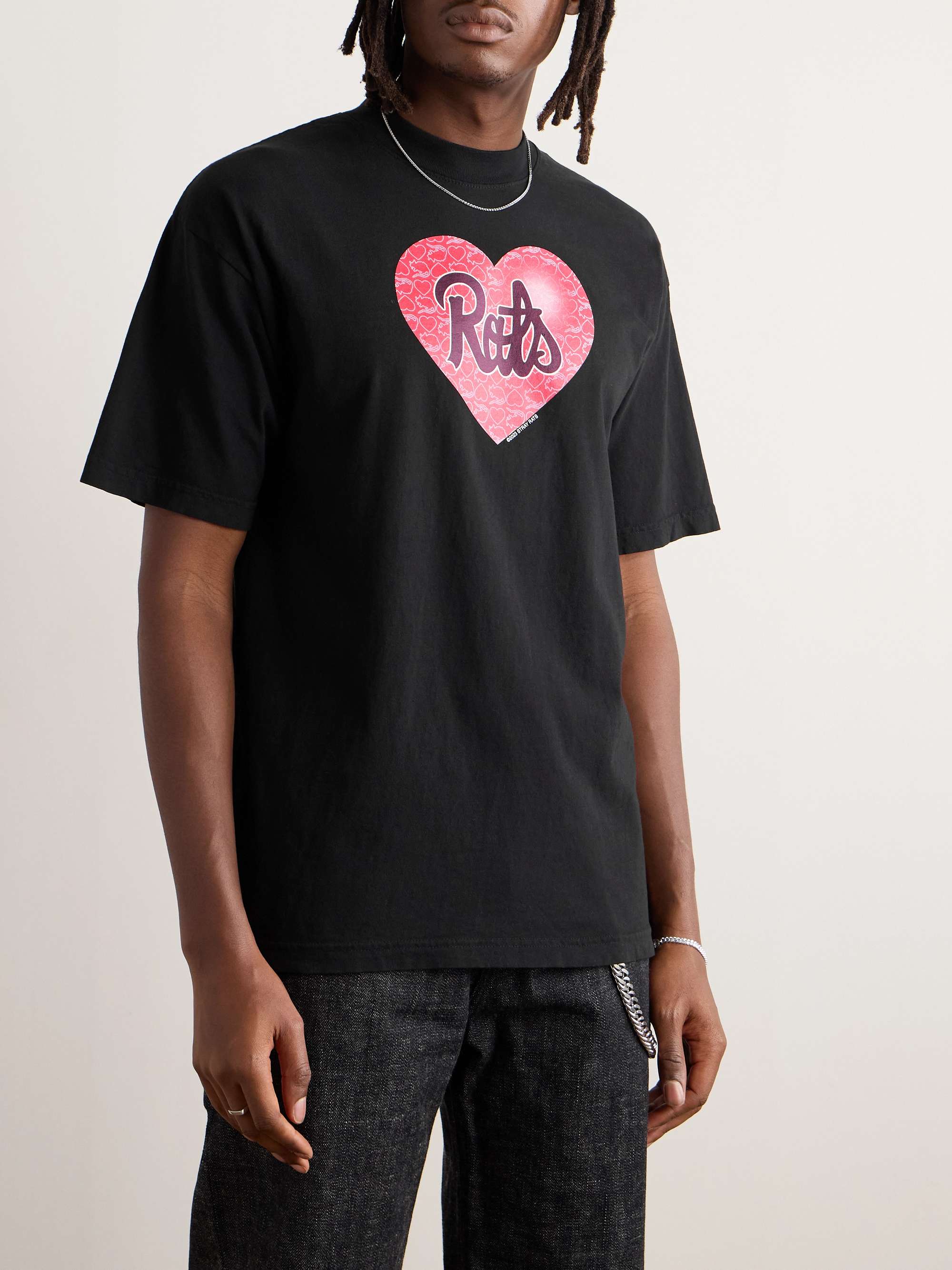 STRAY RATS Logo-Print Cotton-Jersey T-Shirt for Men | MR PORTER