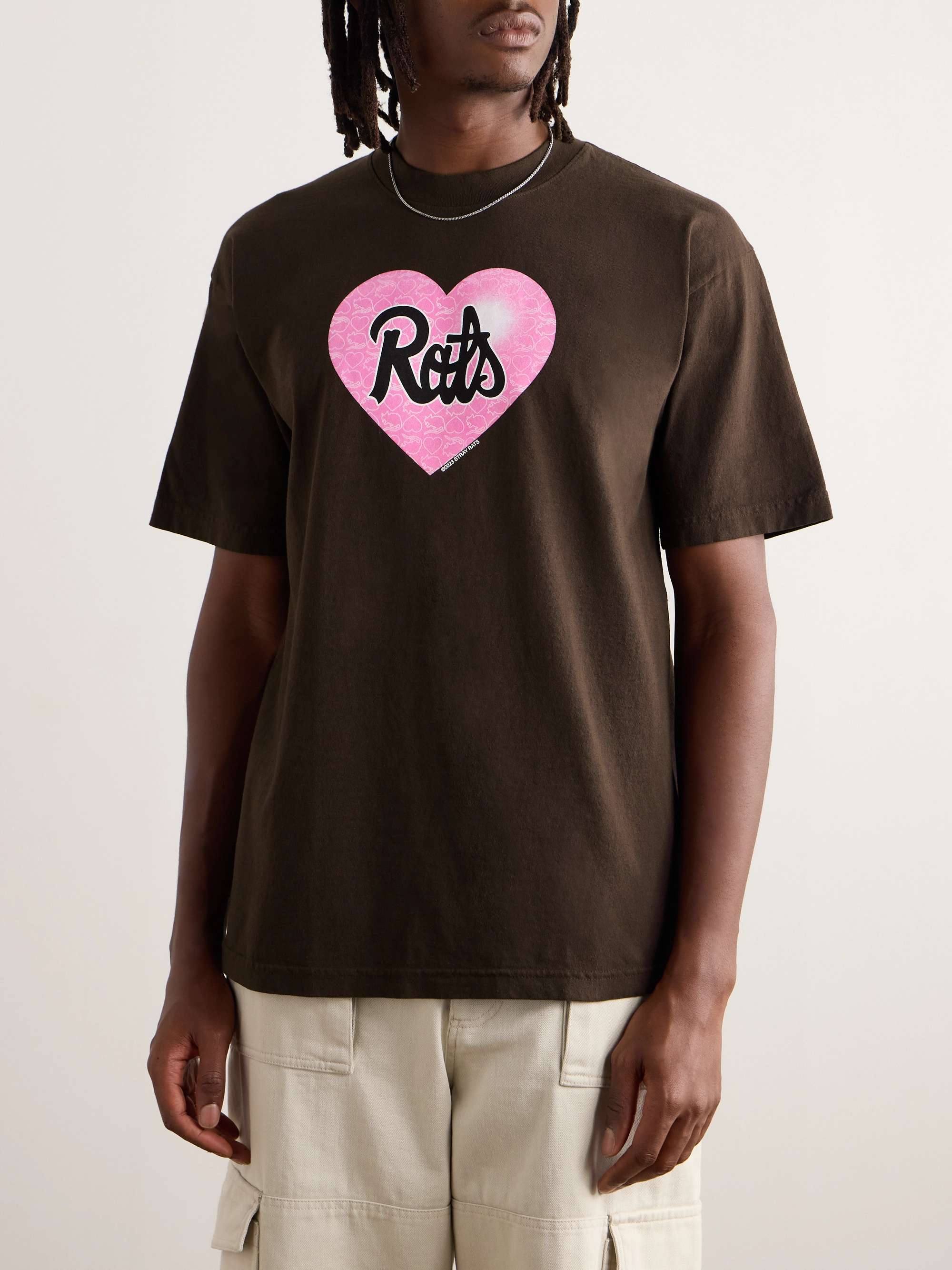 STRAY RATS Logo-Print Cotton-Jersey T-Shirt for Men | MR PORTER