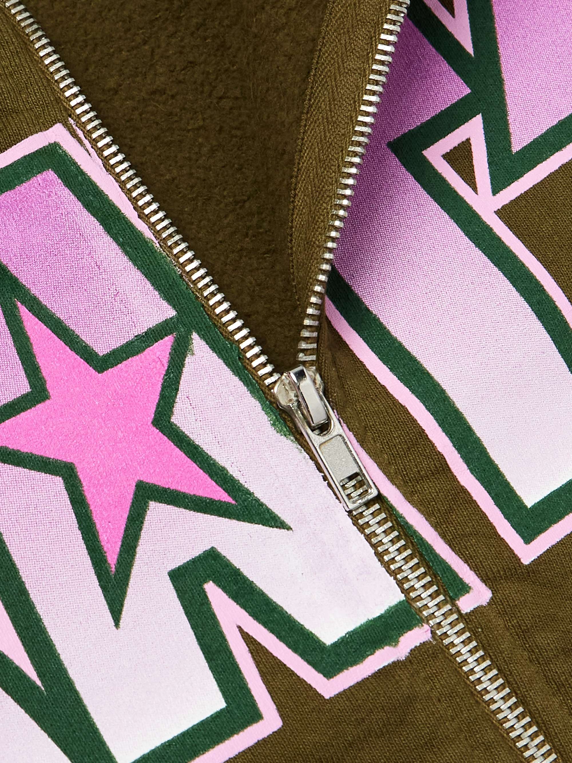 STRAY RATS Logo-Print Cotton-Jersey Zip-Up Hoodie for Men | MR PORTER