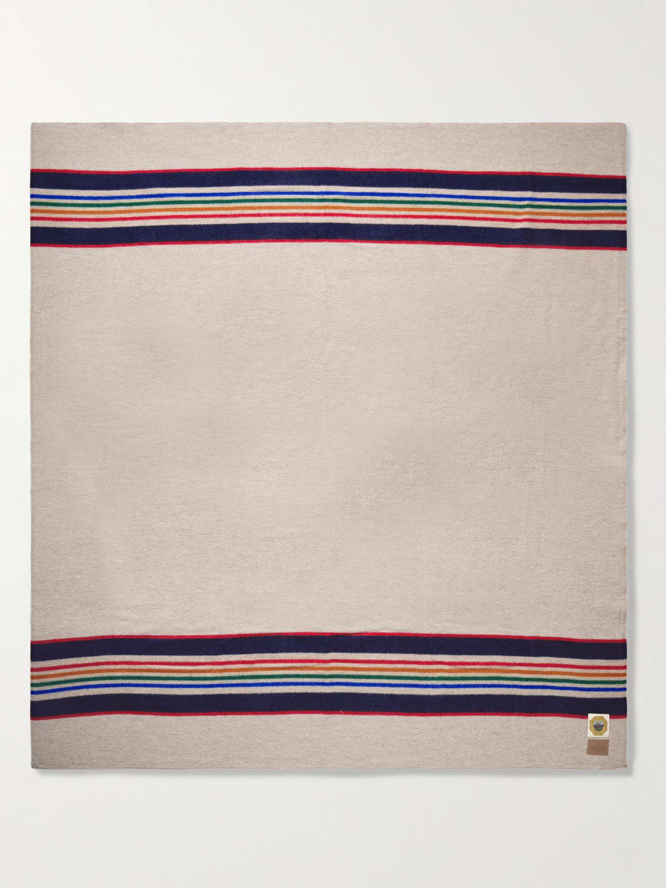 PENDLETON Yellowstone Appliquéd Striped Virgin Wool Blanket for Men ...