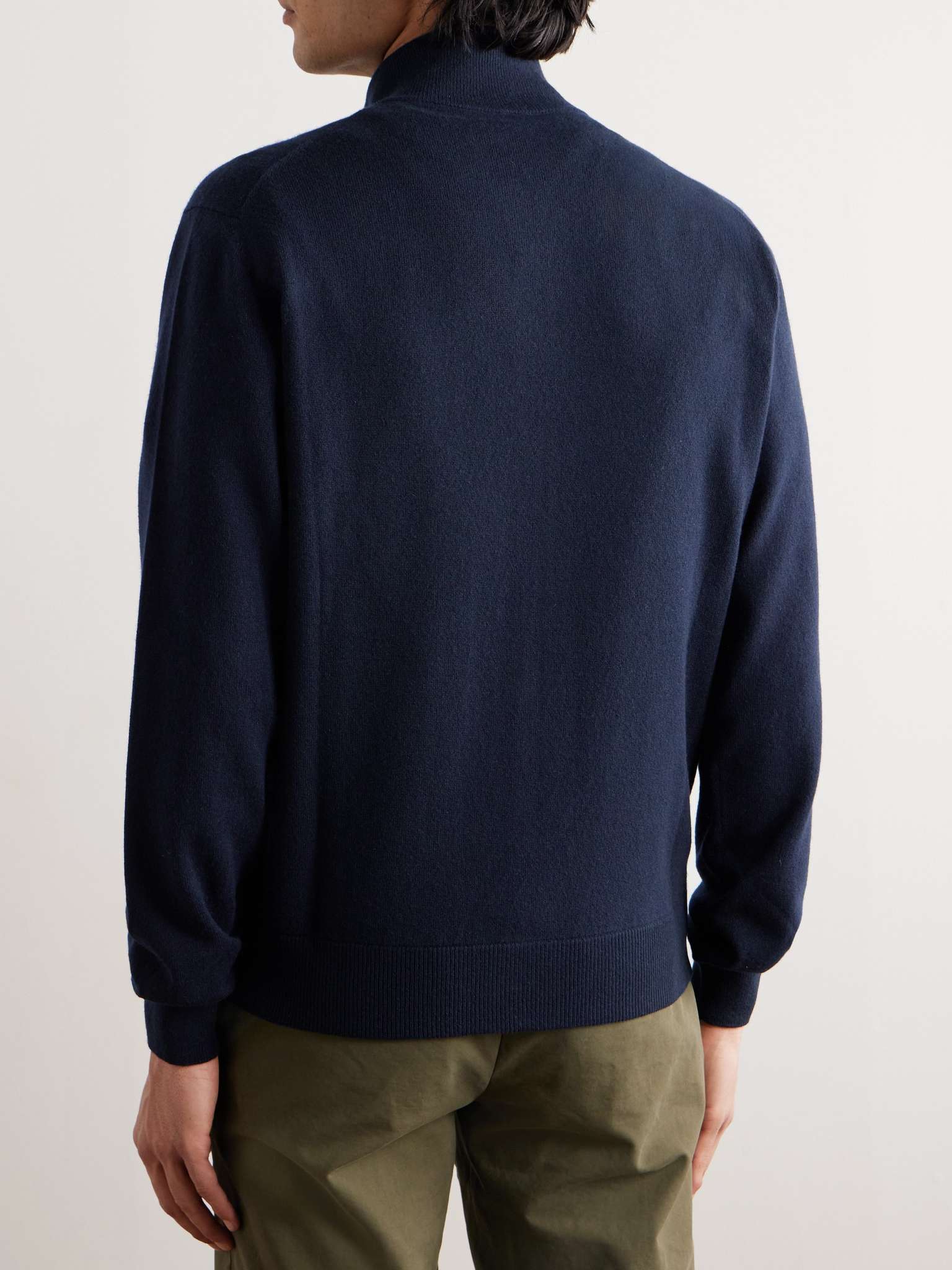 LORO PIANA Ribbed Cashmere Zip-Up Sweater for Men | MR PORTER