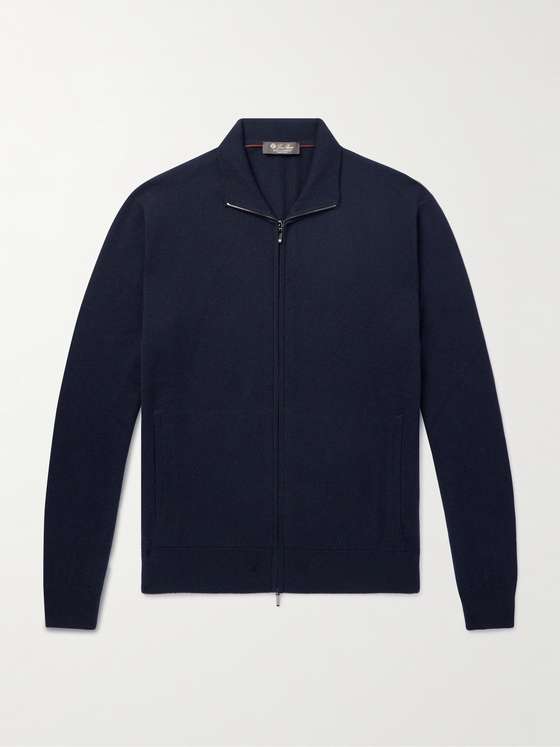 LORO PIANA Ribbed Cashmere Zip-Up Sweater for Men | MR PORTER