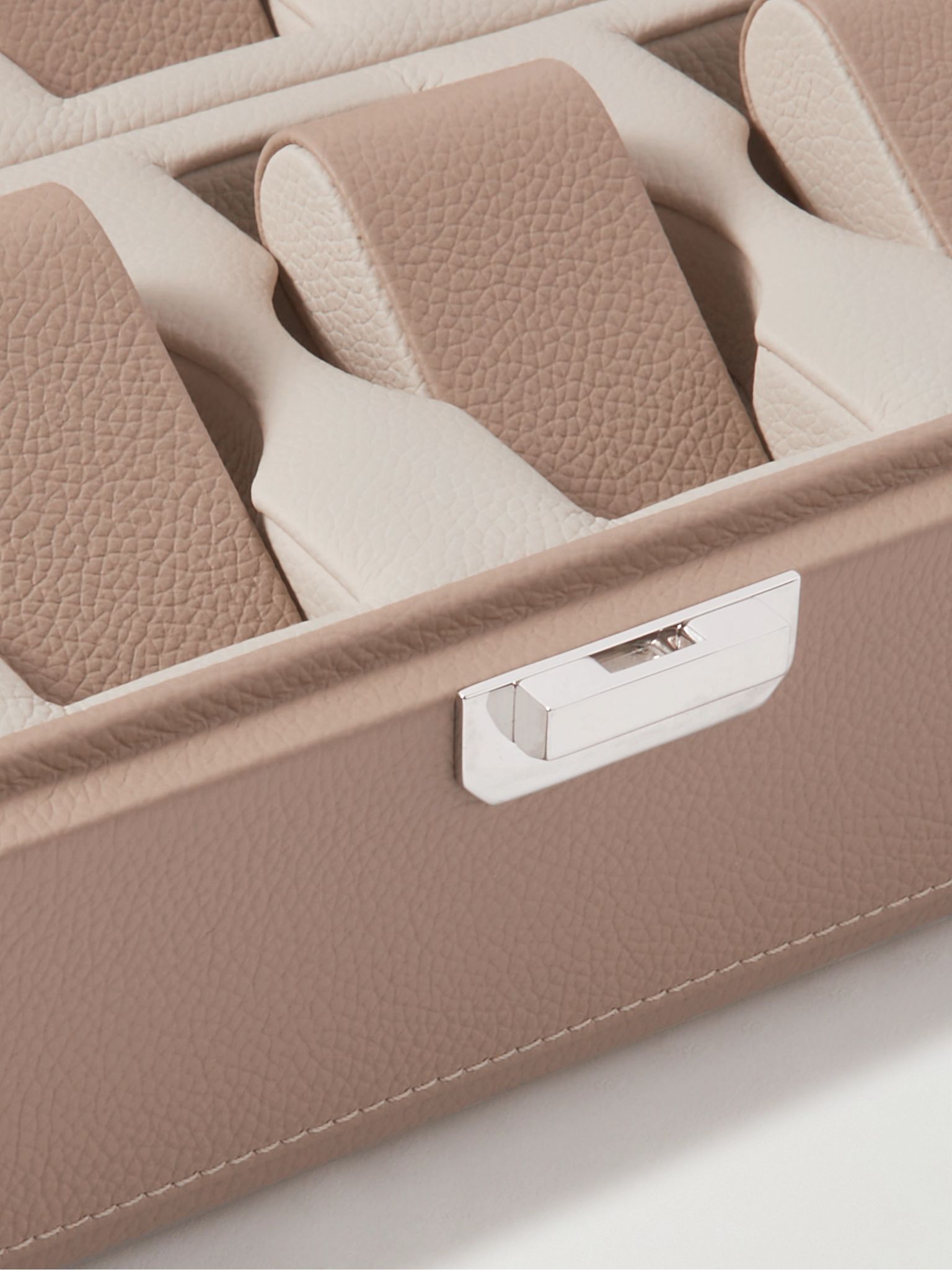 SCATOLA DEL TEMPO Valigetta 8 Full-Grain Leather Watch Box for Men | MR ...