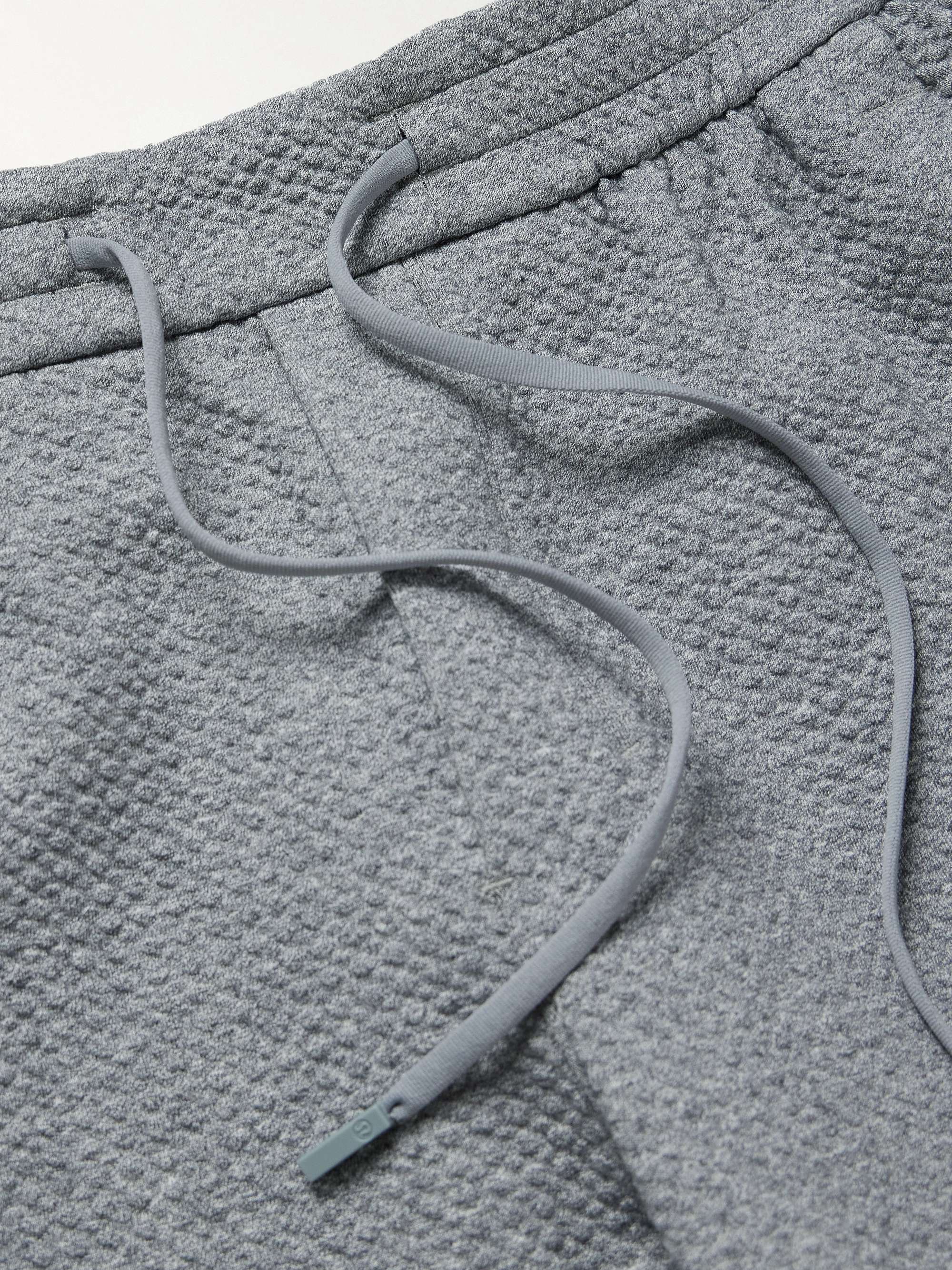 LULULEMON Straight-Leg Double-Knit Textured Cotton-Blend Jersey ...