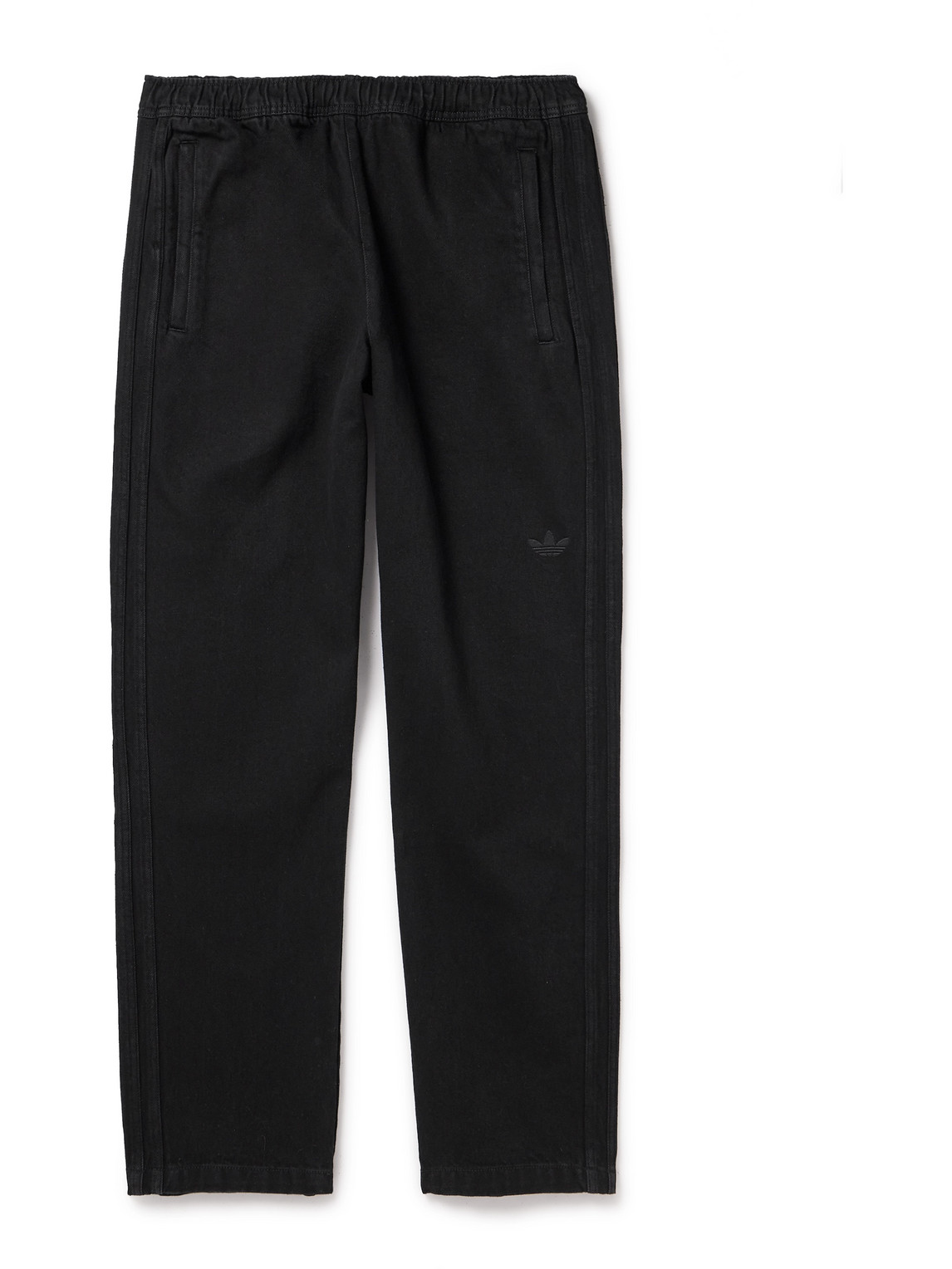 Adidas Originals Firebird Wide-leg Garment-dyed Denim Track Pants In ...