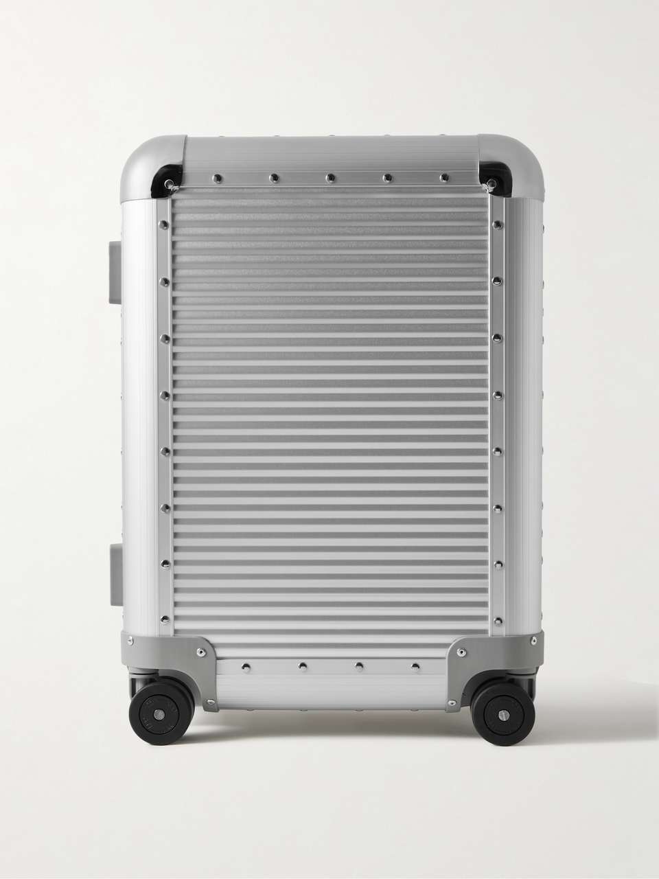 FPM MILANO Bank Spinner 55cm Rubber-Trimmed Aluminium Suitcase for Men ...