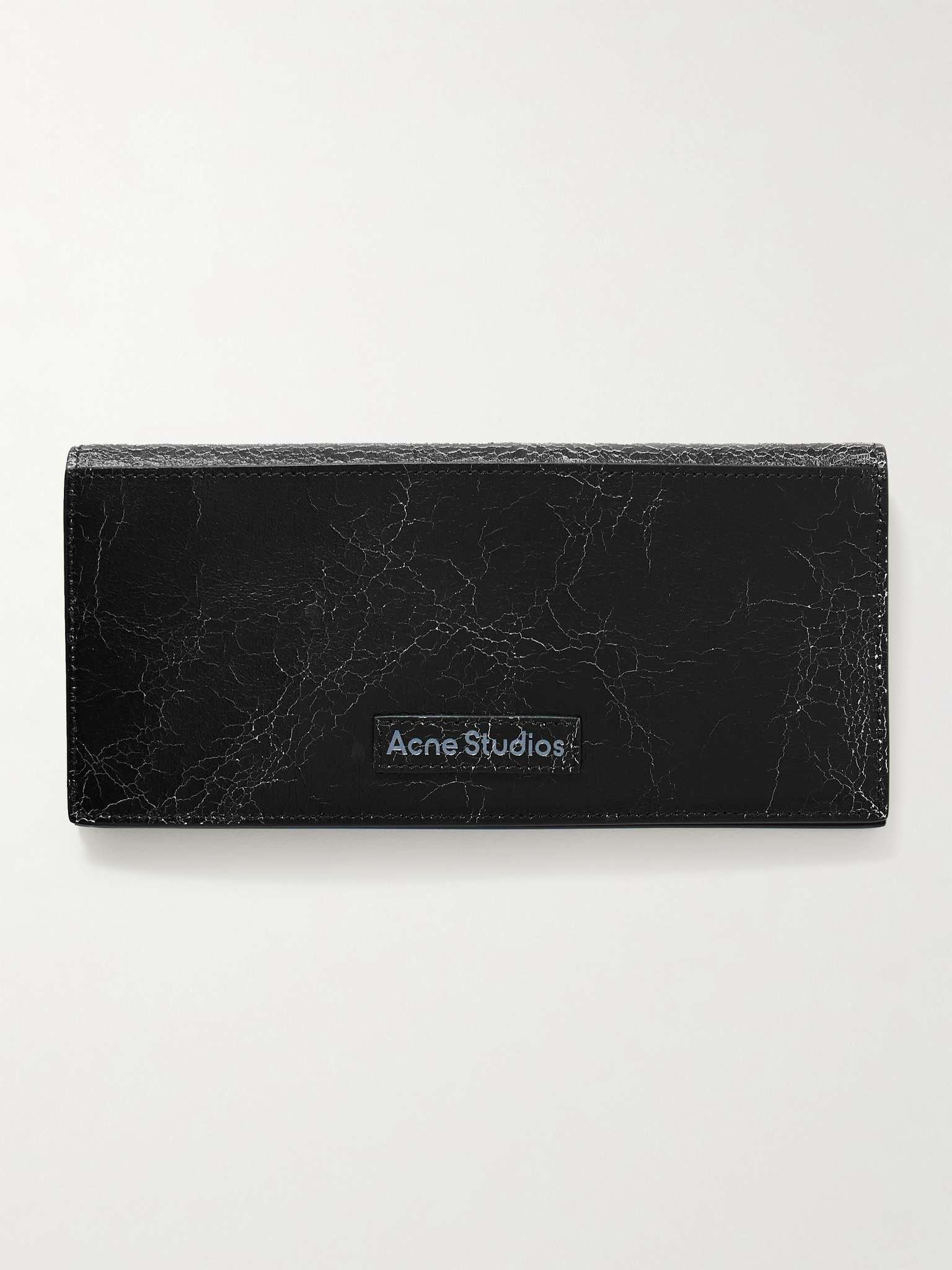 ACNE STUDIOS Logo-Print Cracked-Leather Bifold Wallet for Men | MR PORTER