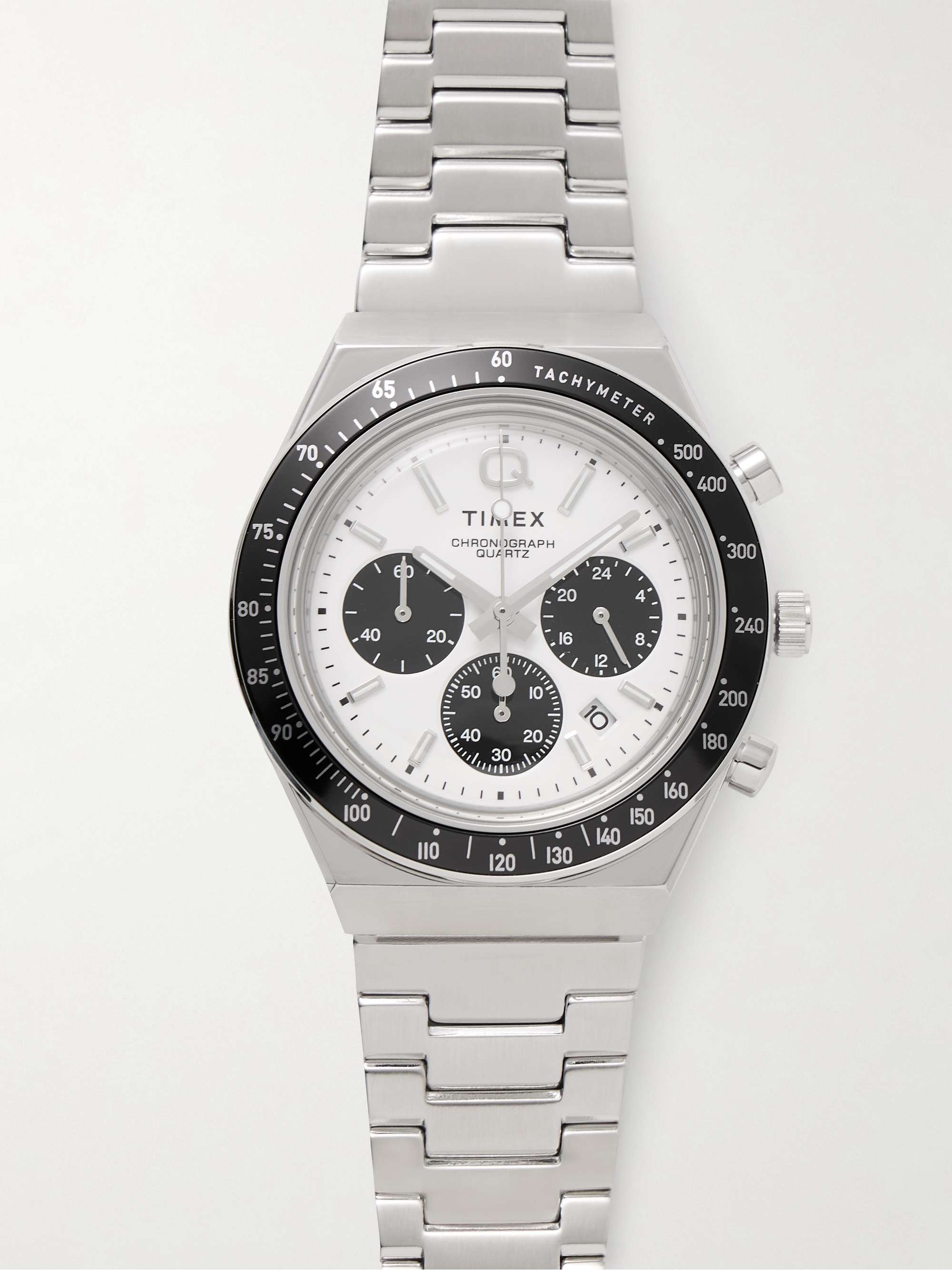 Silver Q Chronograph 40mm Stainless Steel Watch | TIMEX | MR PORTER