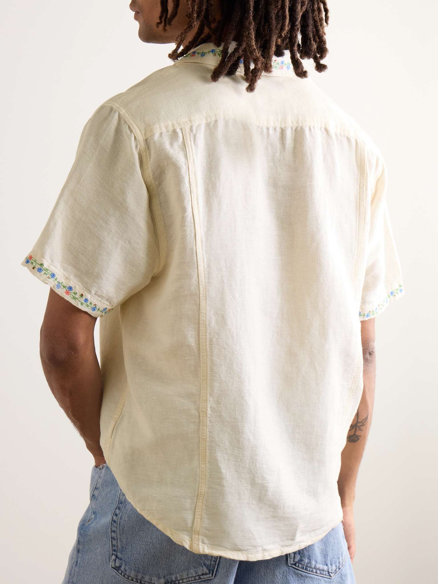CORRIDOR Hamsa Camp-Collar Embroidered Cotton Shirt for Men | MR PORTER