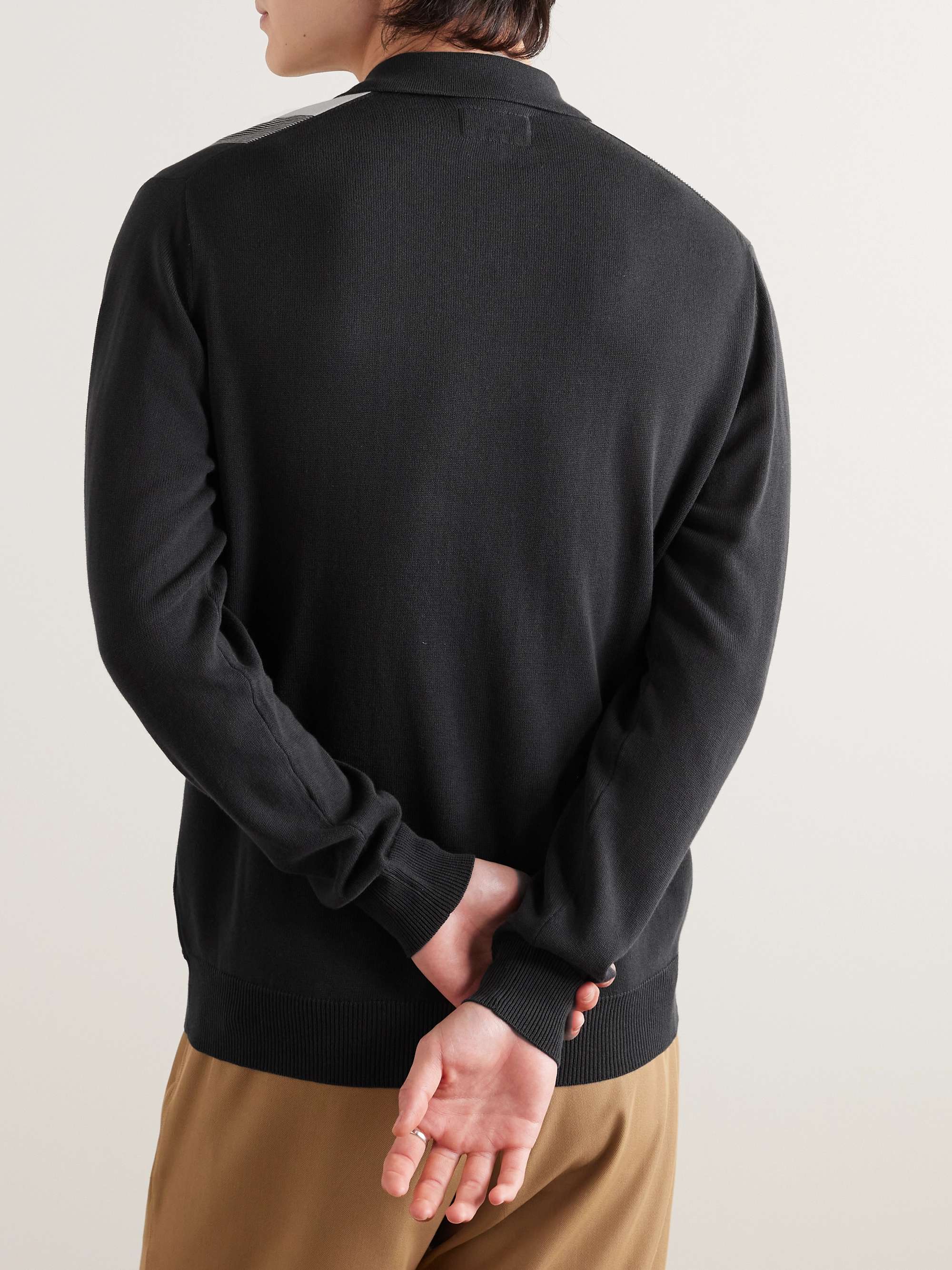 BEAMS PLUS Striped Knitted Polo Shirt for Men | MR PORTER