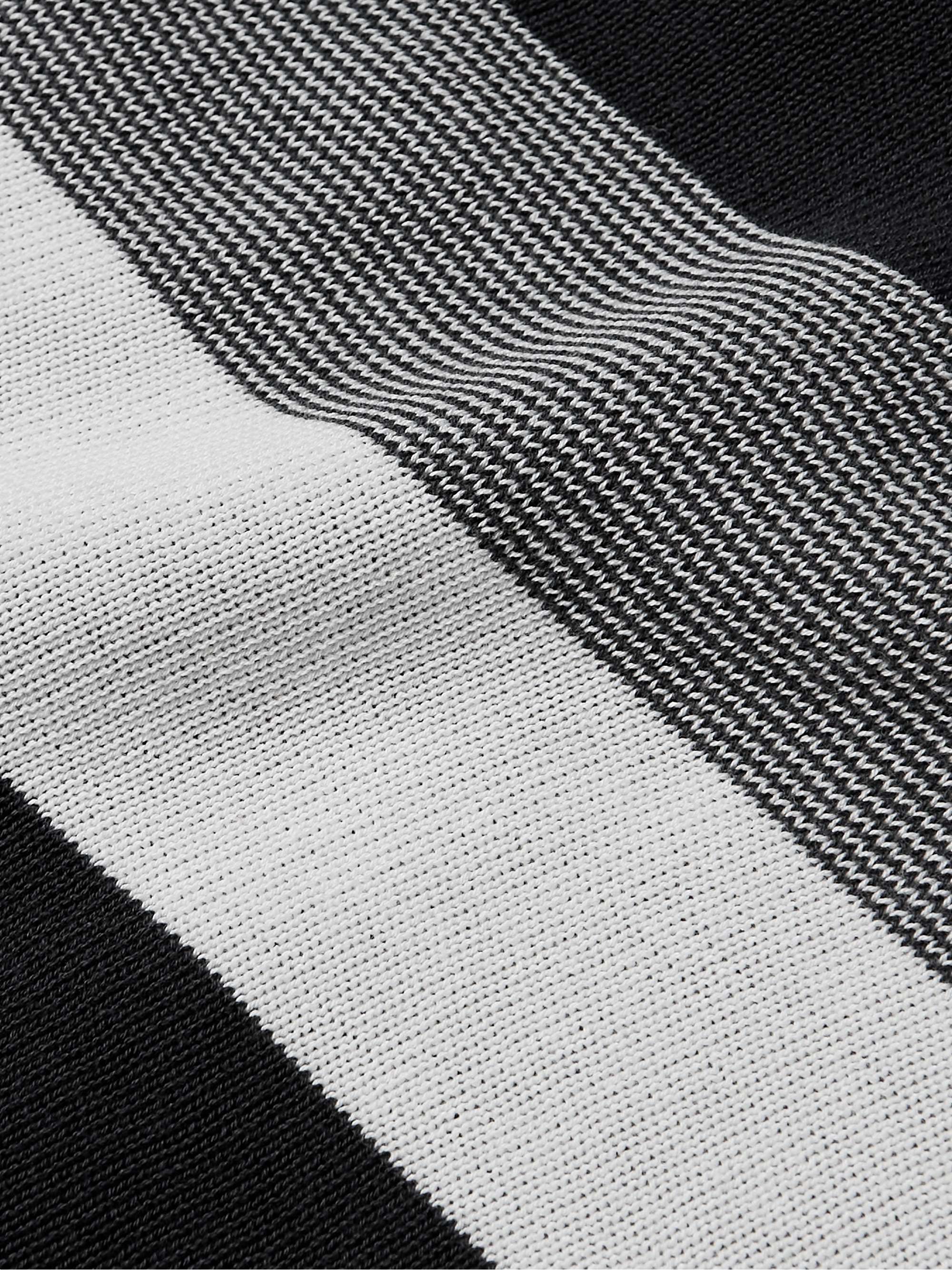 BEAMS PLUS Striped Knitted Polo Shirt for Men | MR PORTER