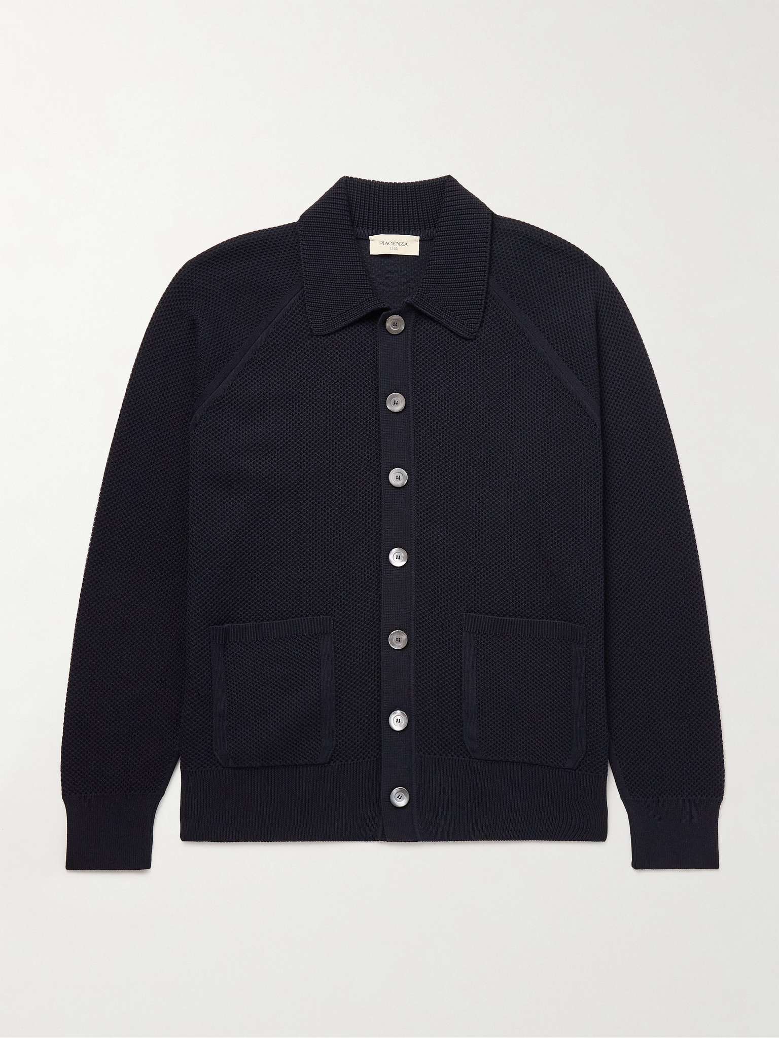 PIACENZA 1733 Honeycomb-Knit Cotton Overshirt for Men | MR PORTER
