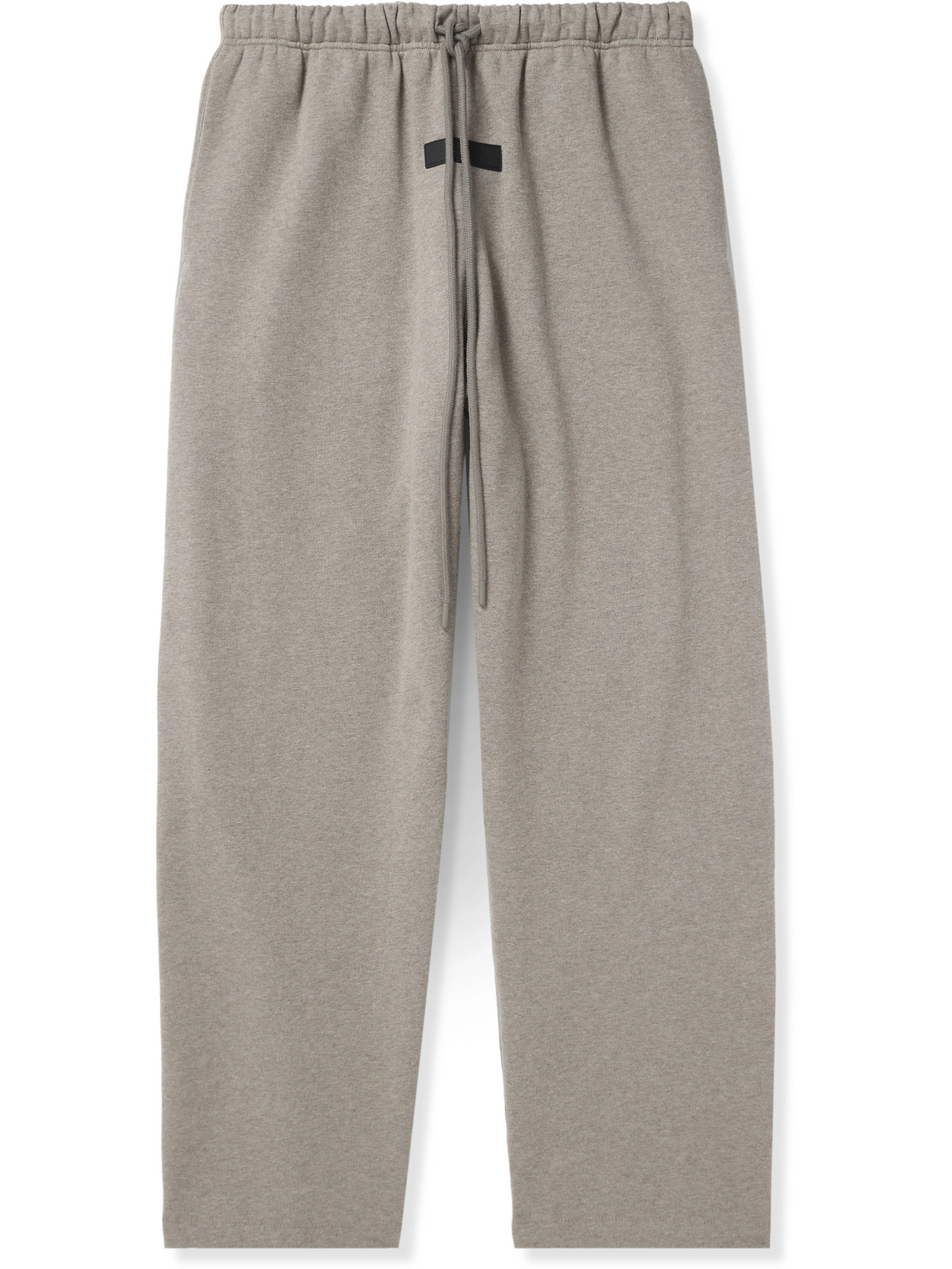Essentials Wide-leg Logo-appliquéd Cotton-blend Jersey Sweatpants In ...