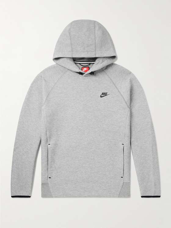 NIKE Logo-Print Cotton-Blend Tech Fleece Hoodie for Men | MR PORTER
