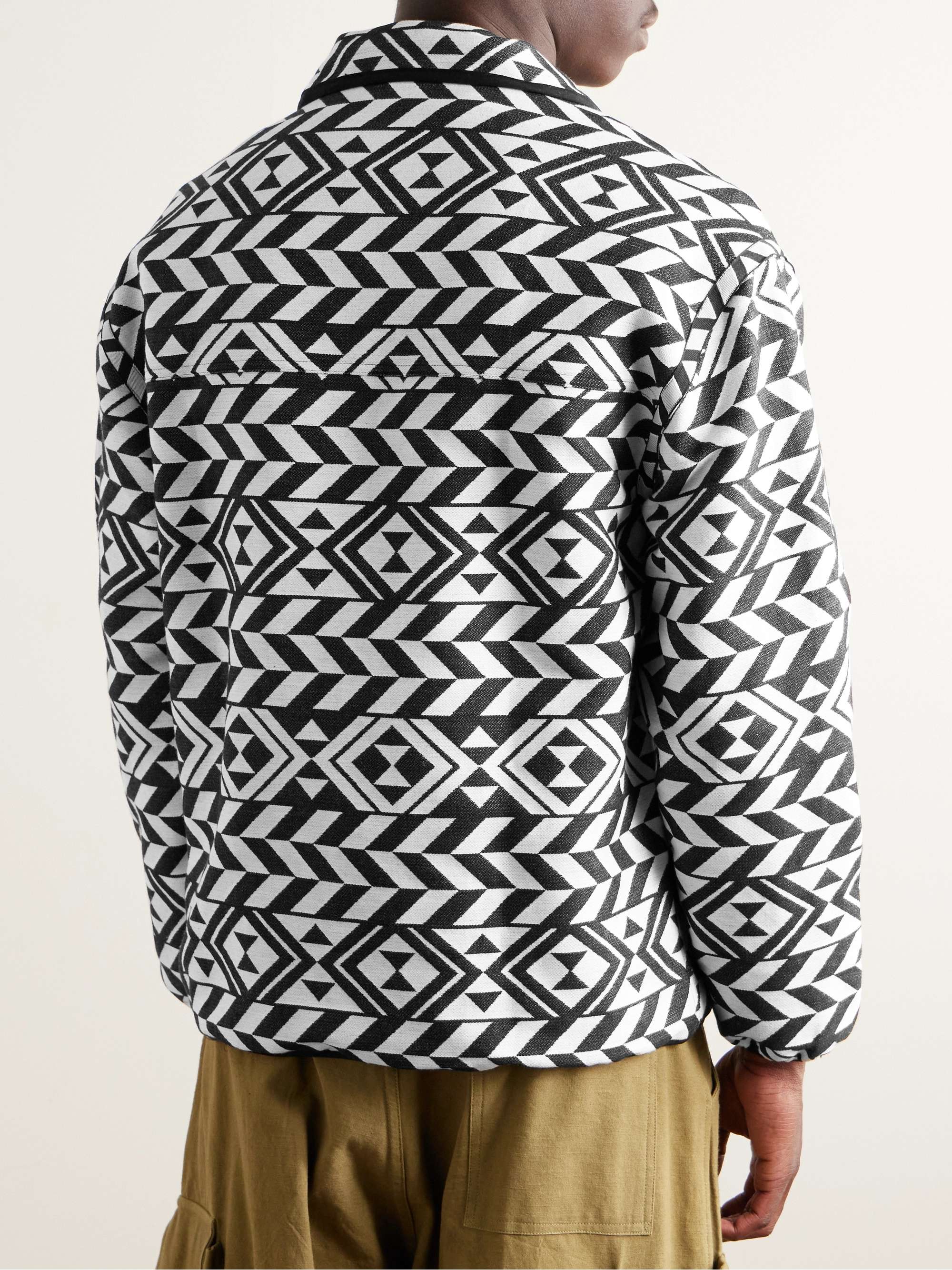 Black Maaka Cotton-Jacquard Jacket | MANAAKI | MR PORTER