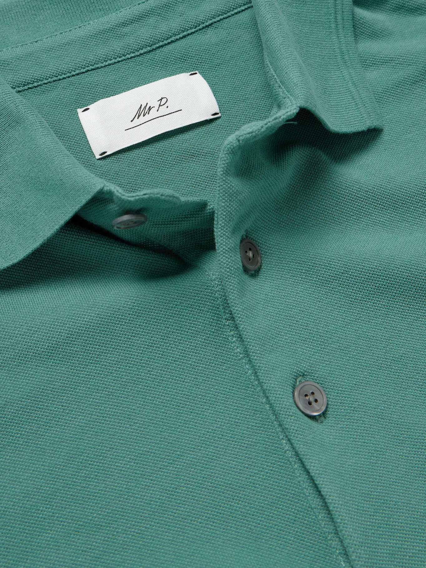 MR P. Slim-Fit Cotton-Piqué Polo Shirt for Men | MR PORTER