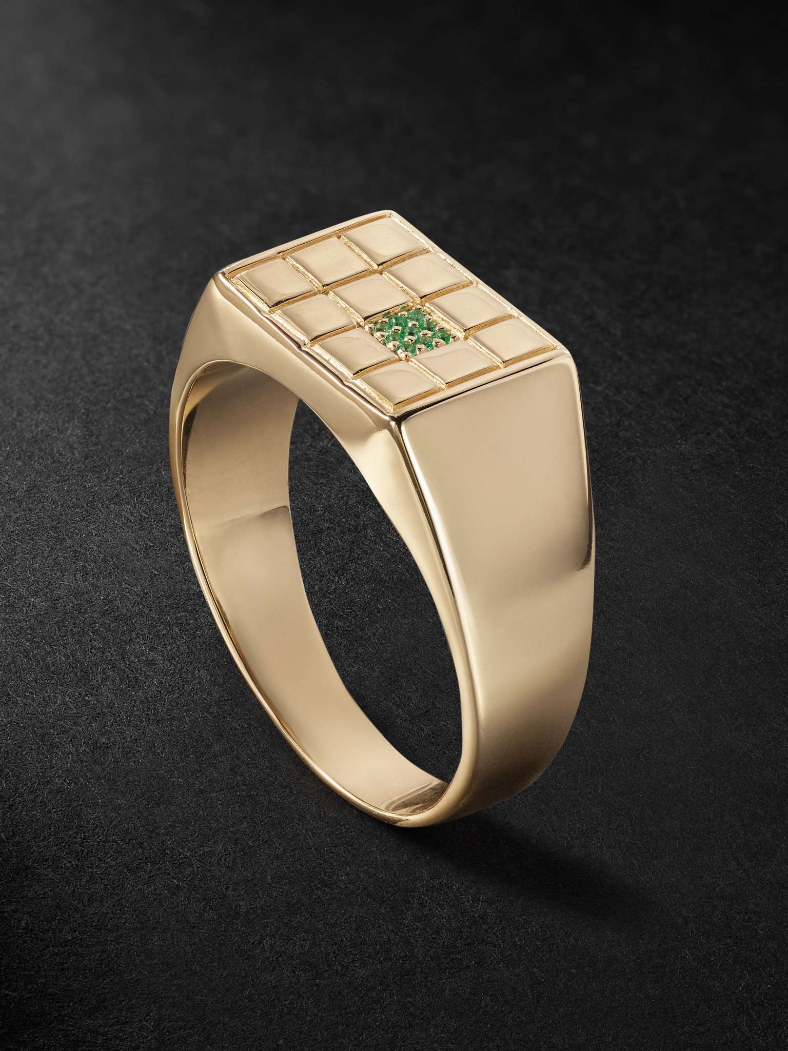 PATTARAPHAN Chata 14-Karat Gold Emerald Ring for Men | MR PORTER