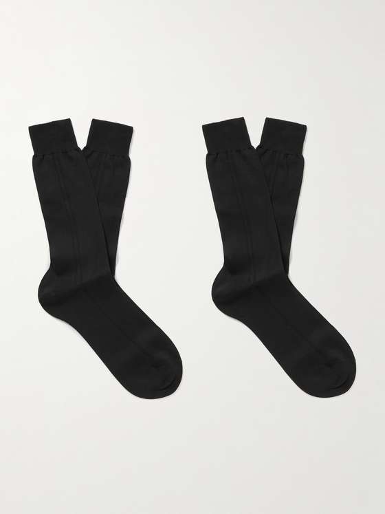 MR P. Ribbed Cotton Socks for Men | MR PORTER