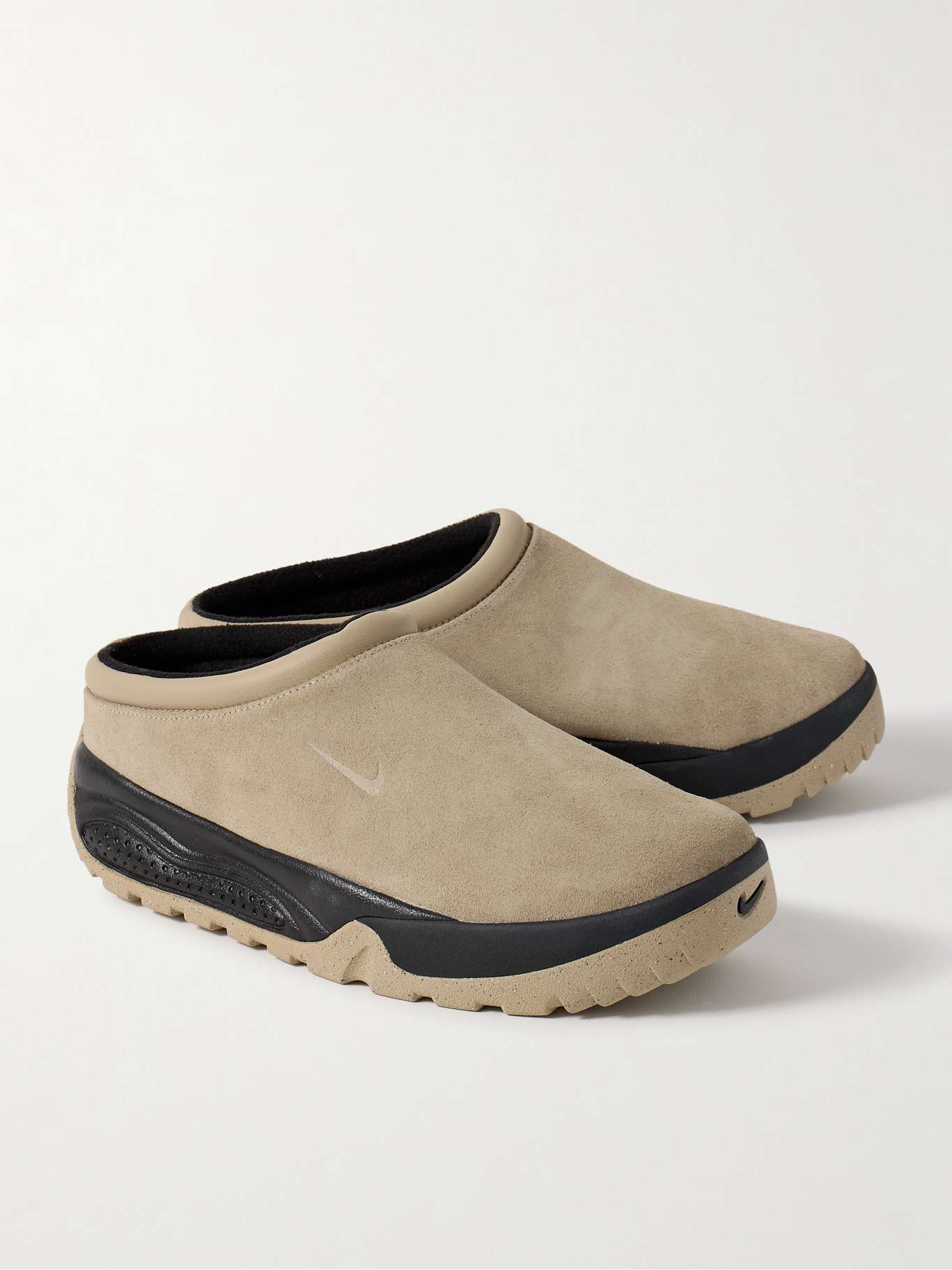 NIKE ACG Rufus Leather-Trimmed Suede Slip-On Sneakers for Men | MR PORTER