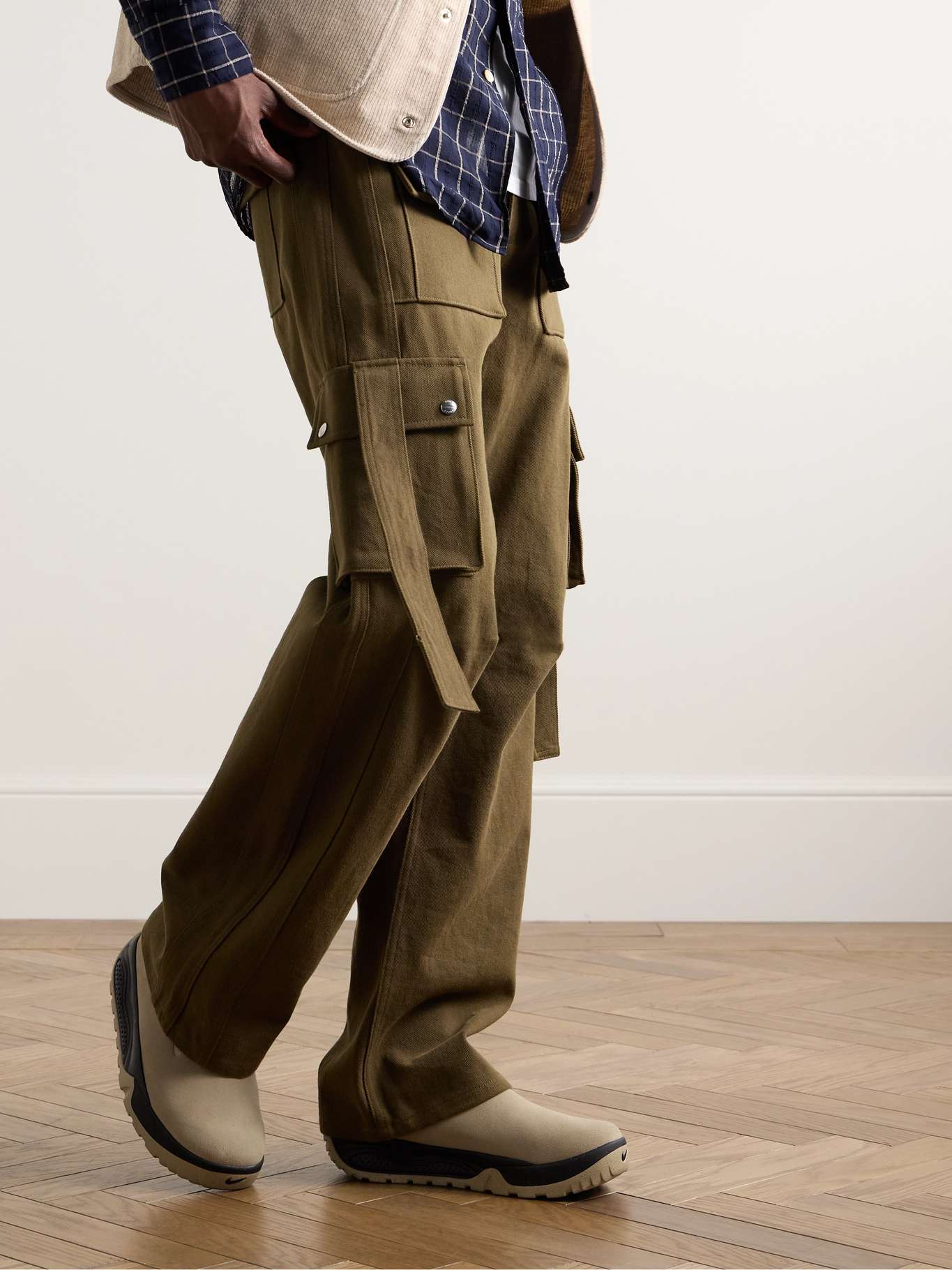 NIKE ACG Rufus Leather-Trimmed Suede Slip-On Sneakers for Men | MR PORTER