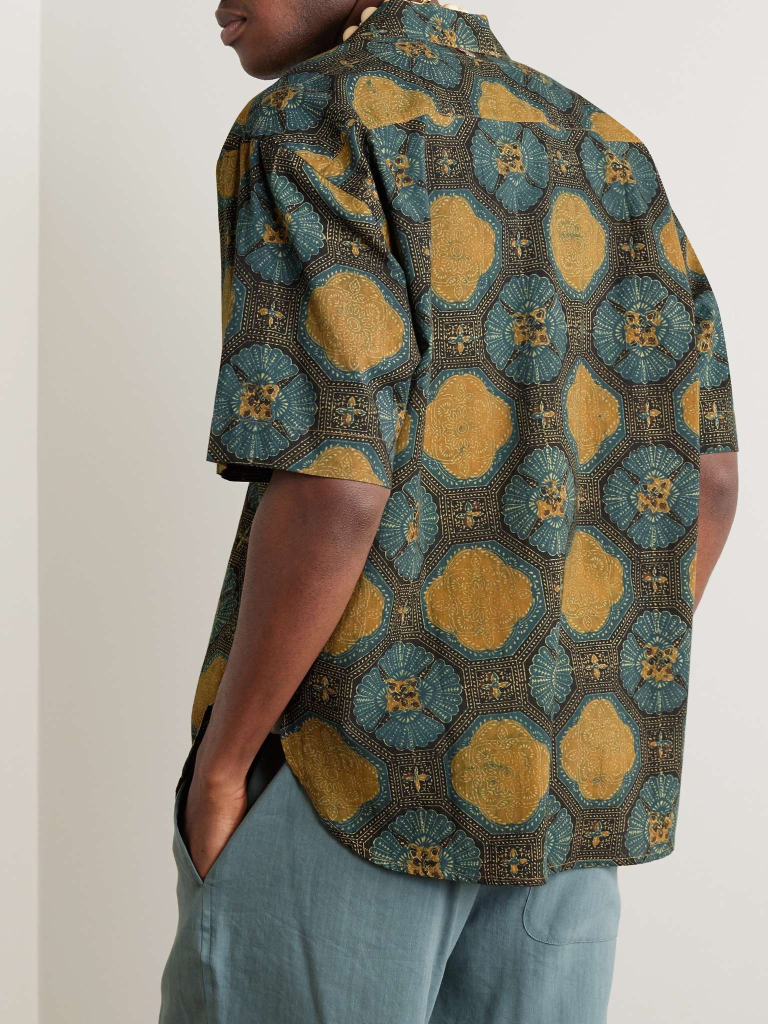 KARDO Ronen Convertible-Collar Printed Cotton Shirt for Men | MR PORTER