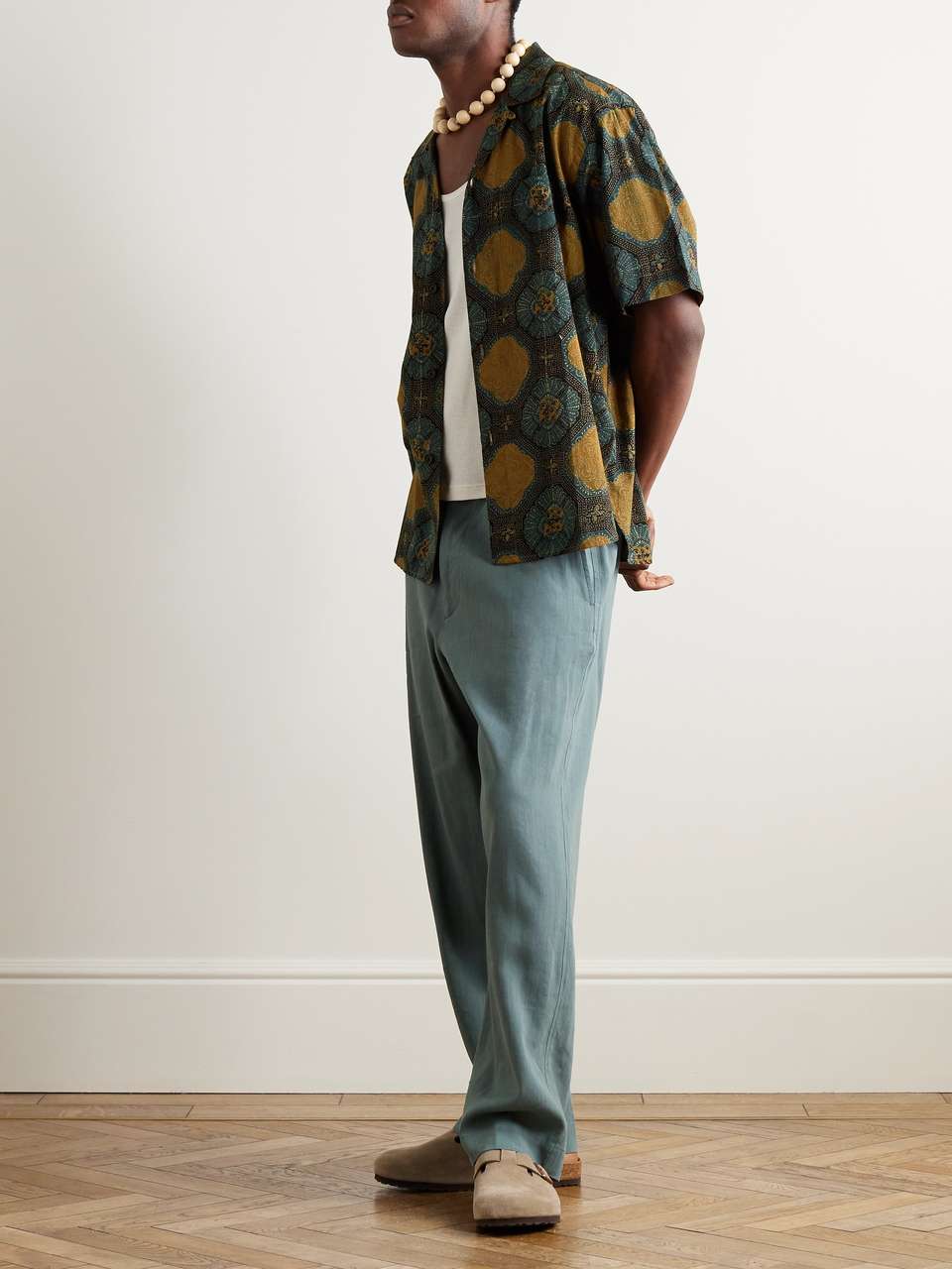 KARDO Ronen Convertible-Collar Printed Cotton Shirt for Men | MR PORTER