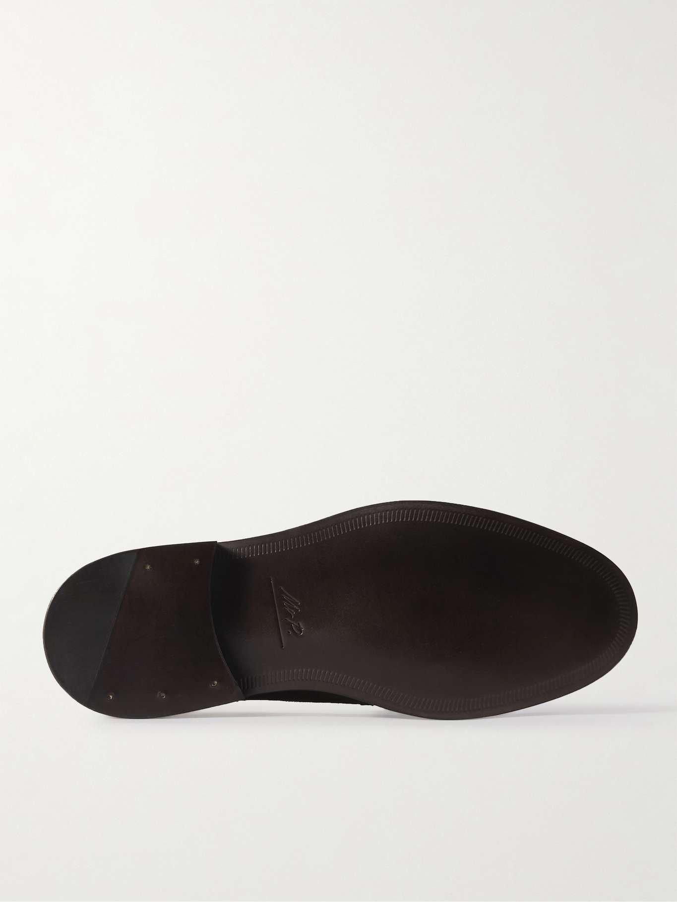 MR P. Scott Suede Penny Loafers for Men | MR PORTER