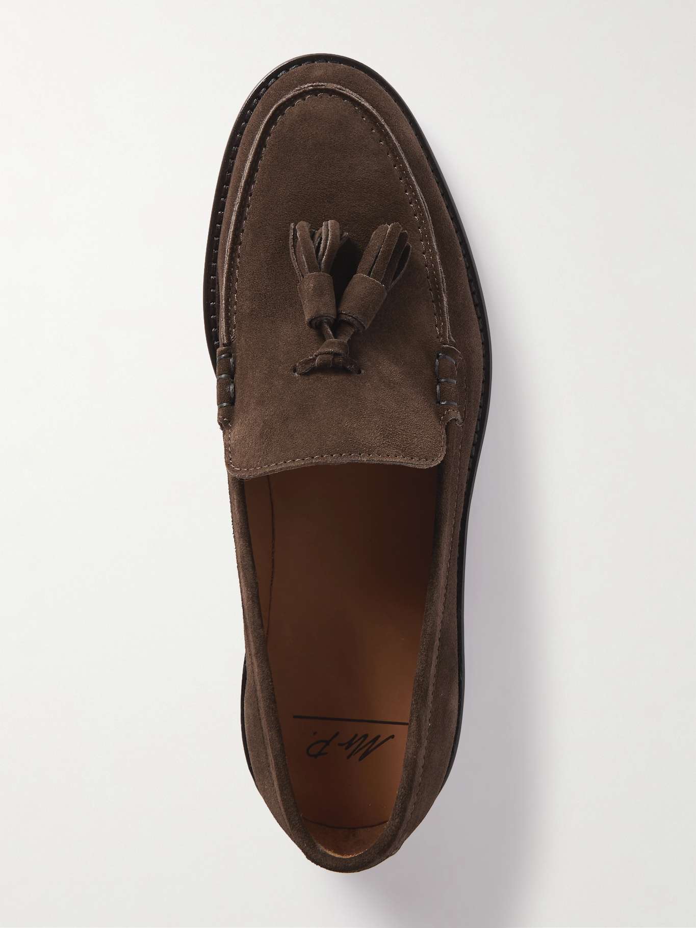 MR P. Scott Suede Penny Loafers for Men | MR PORTER