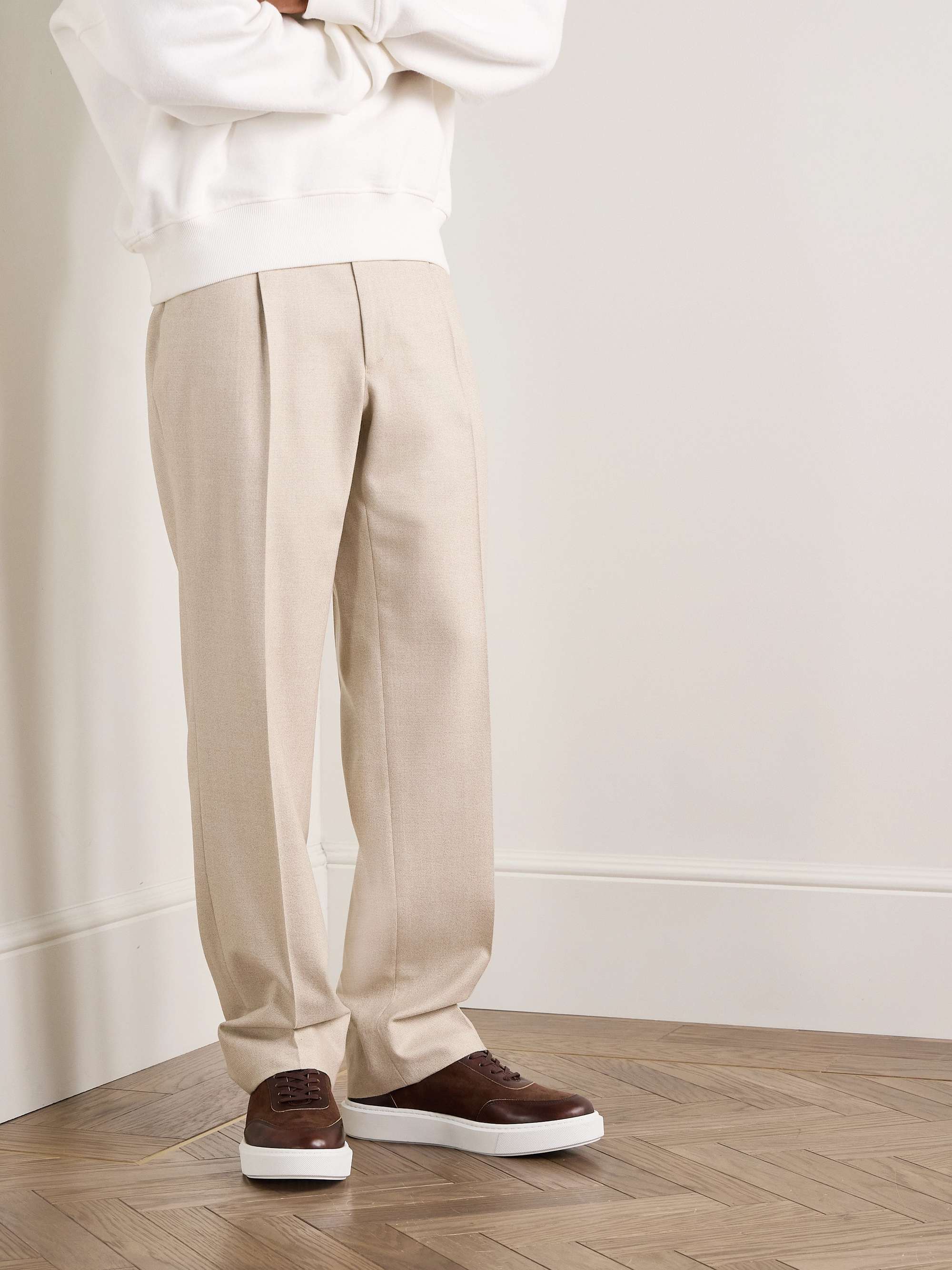 더 로스 가죽 트리밍 스웨이드 스니커즈 | GEORGE CLEVERLEY | 미스터포터