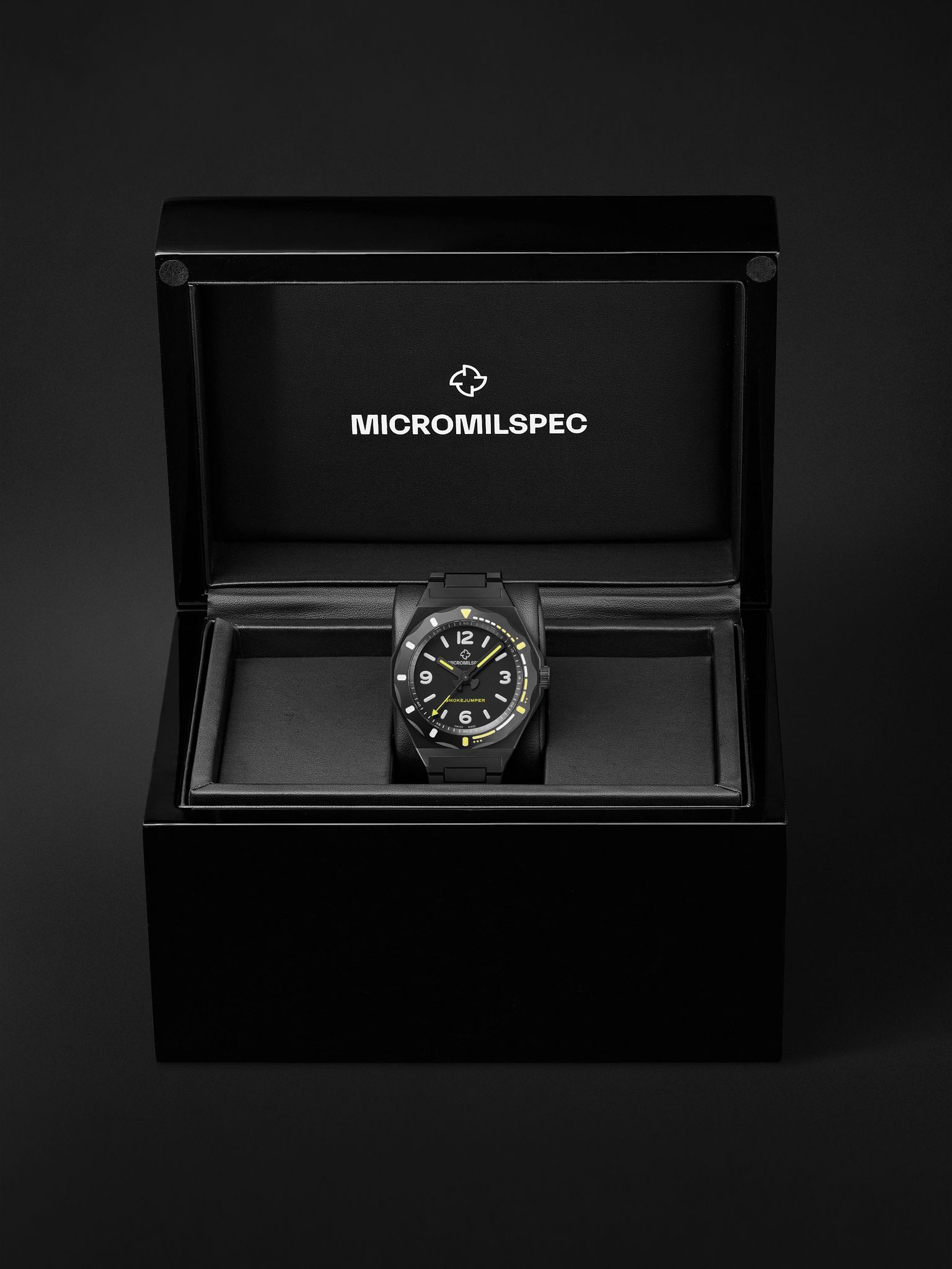 Smokejumper Automatic 42mm Microblasted PVD-Coated Stainless Steel Watch, Ref No. MIC_445_SS_B ...