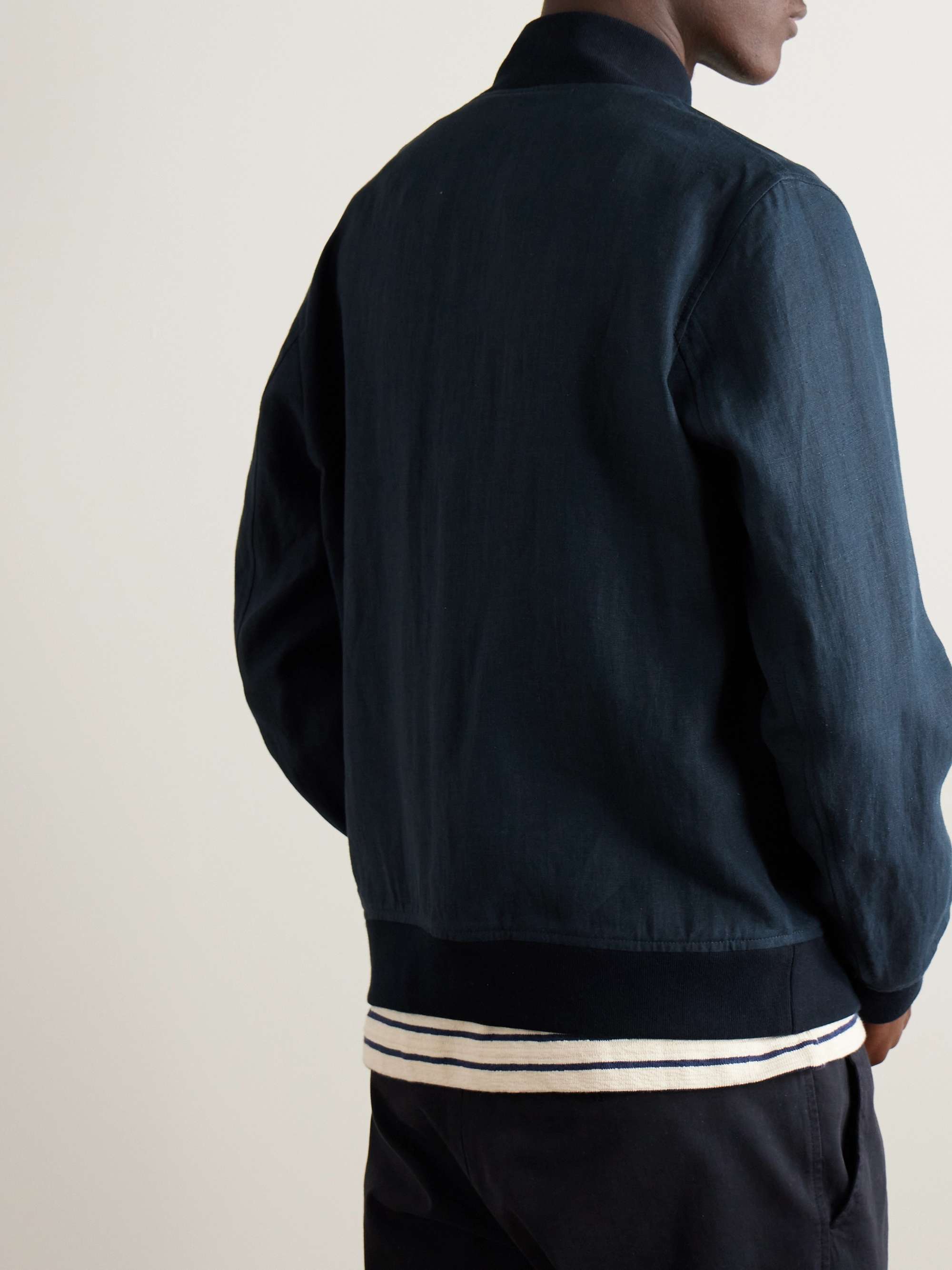 VALSTAR Valstarino Linen Bomber Jacket for Men | MR PORTER