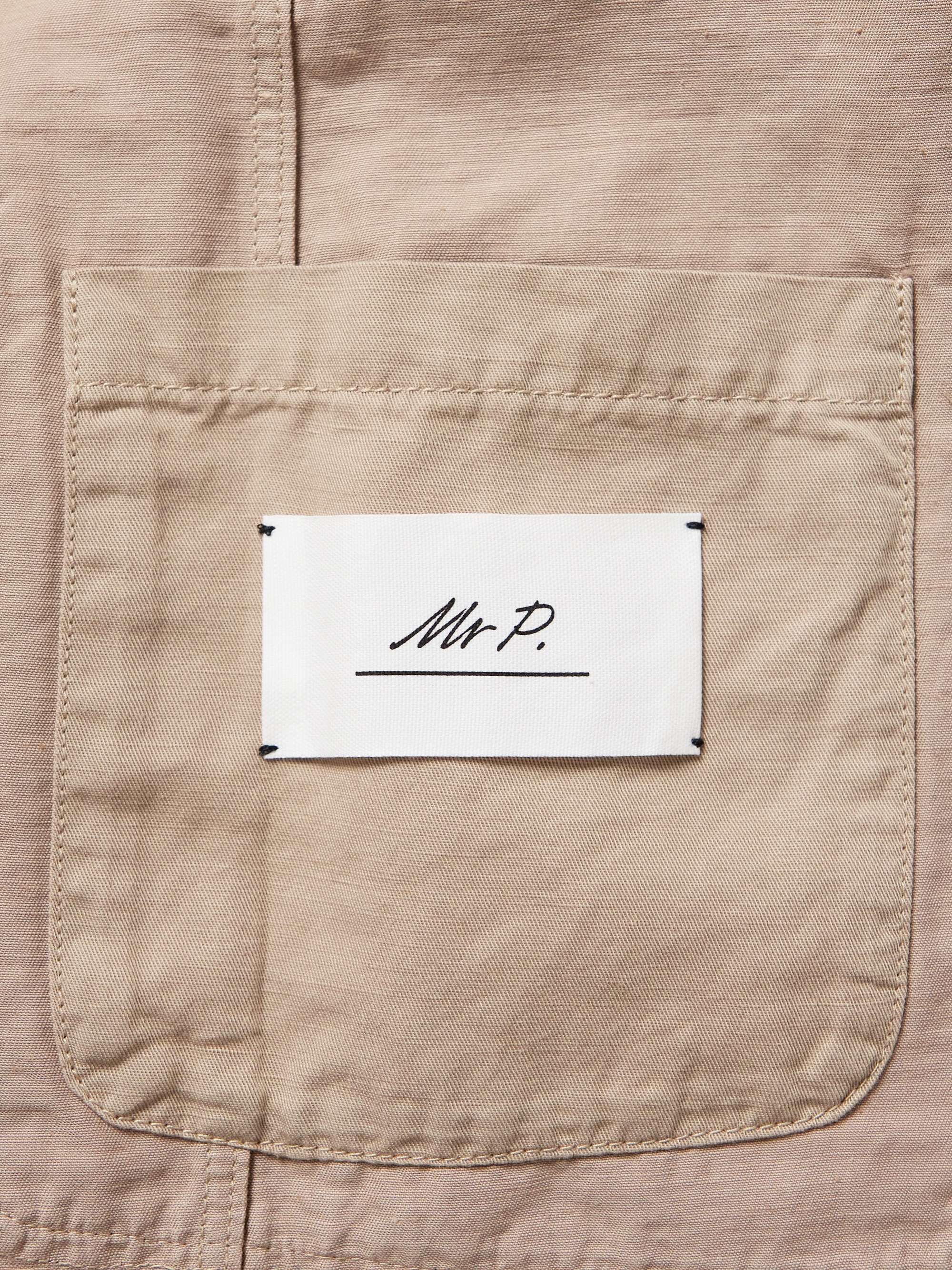 MR P. Slim-Fit Unstructured Garment-Dyed Cotton and Linen-Blend Twill ...