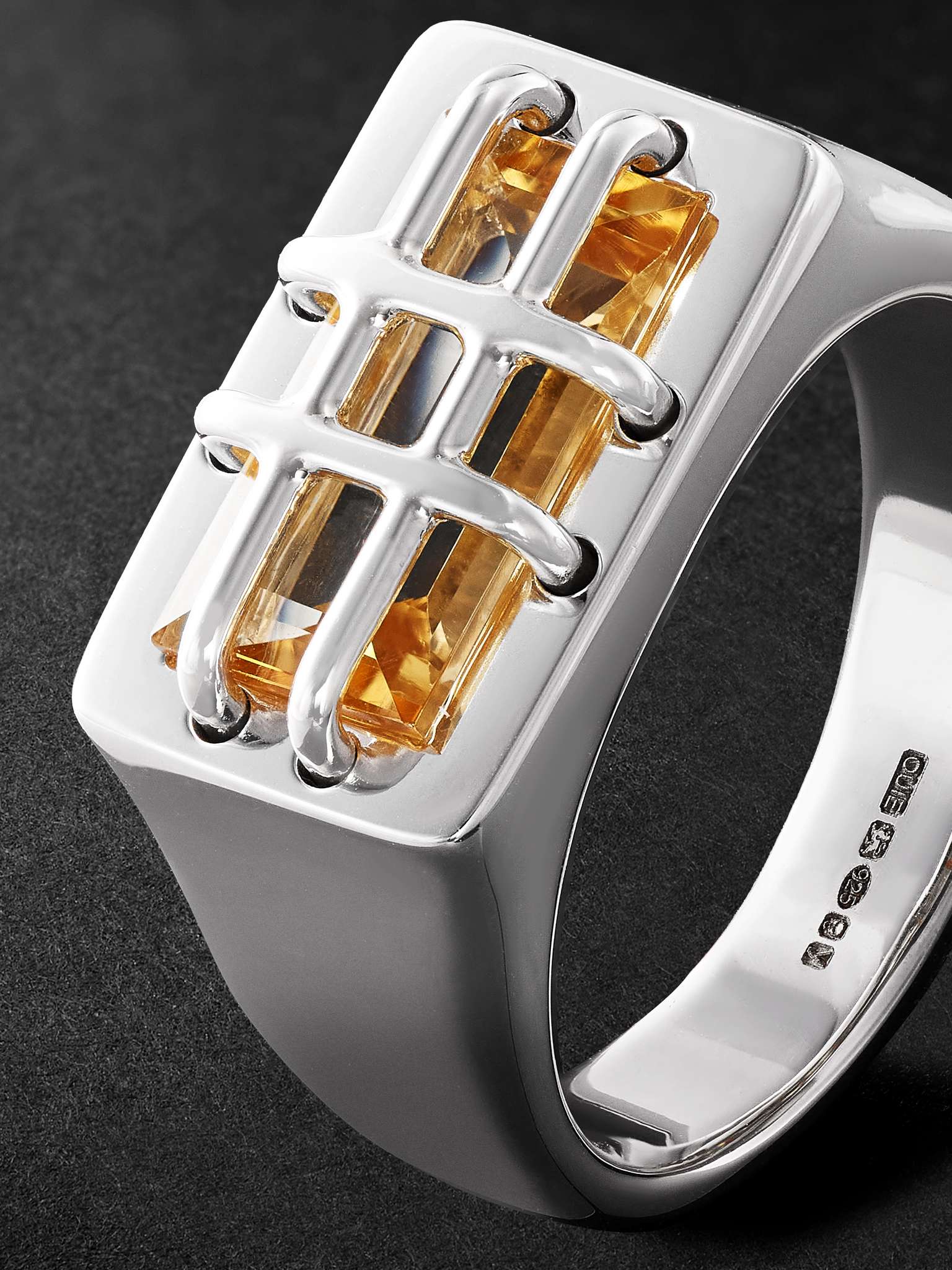 Silver Cage Sterling Silver Citrine Ring | OUIE | MR PORTER
