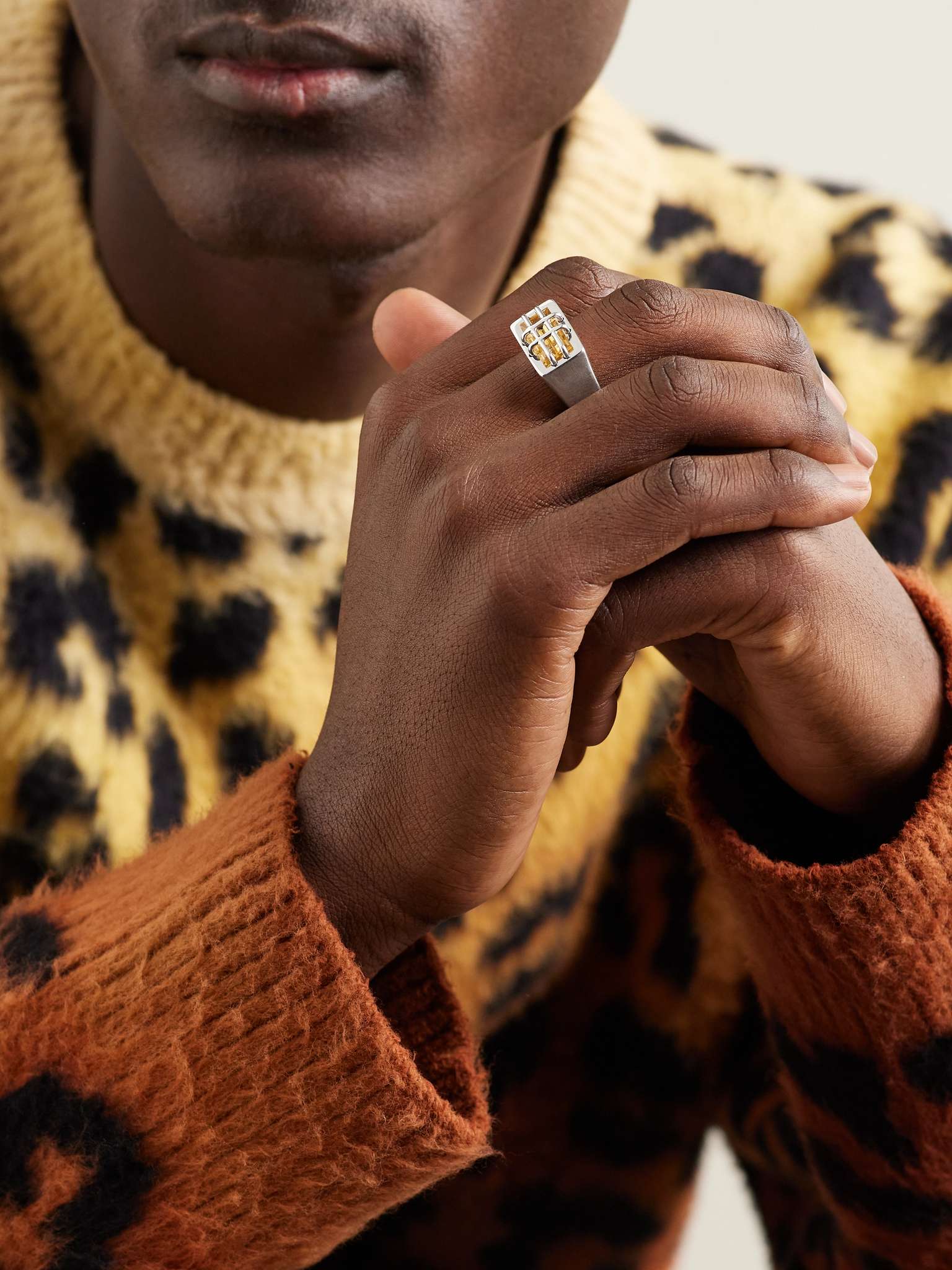 Silver Cage Sterling Silver Citrine Ring | OUIE | MR PORTER