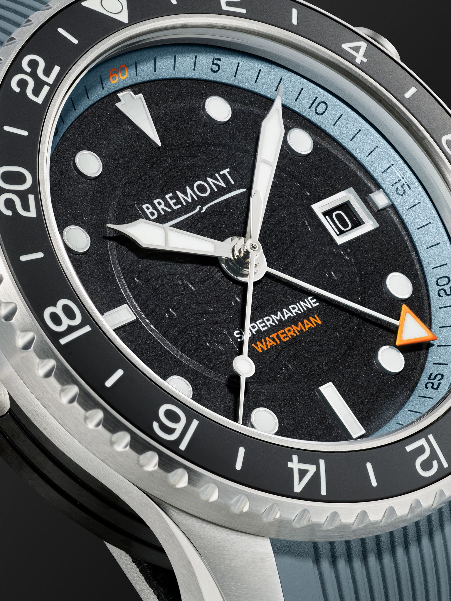 BREMONT Waterman Apex II Automatic Chronograph 43mm Stainless Steel and ...